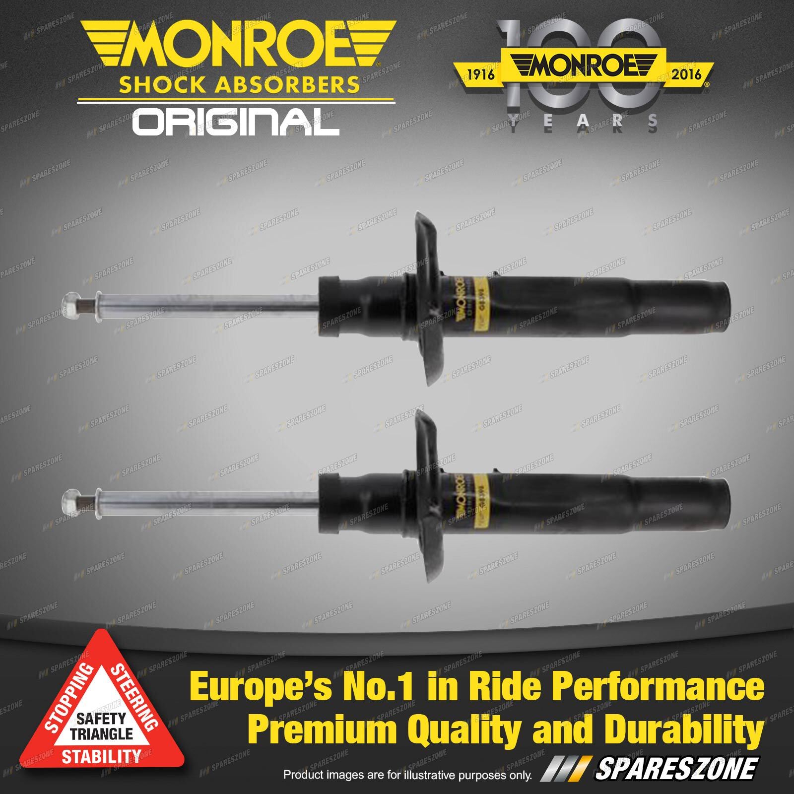 2 Front Monroe Original Shocks for Volkswagen Golf 5K1 Jetta 1K2 162 ...