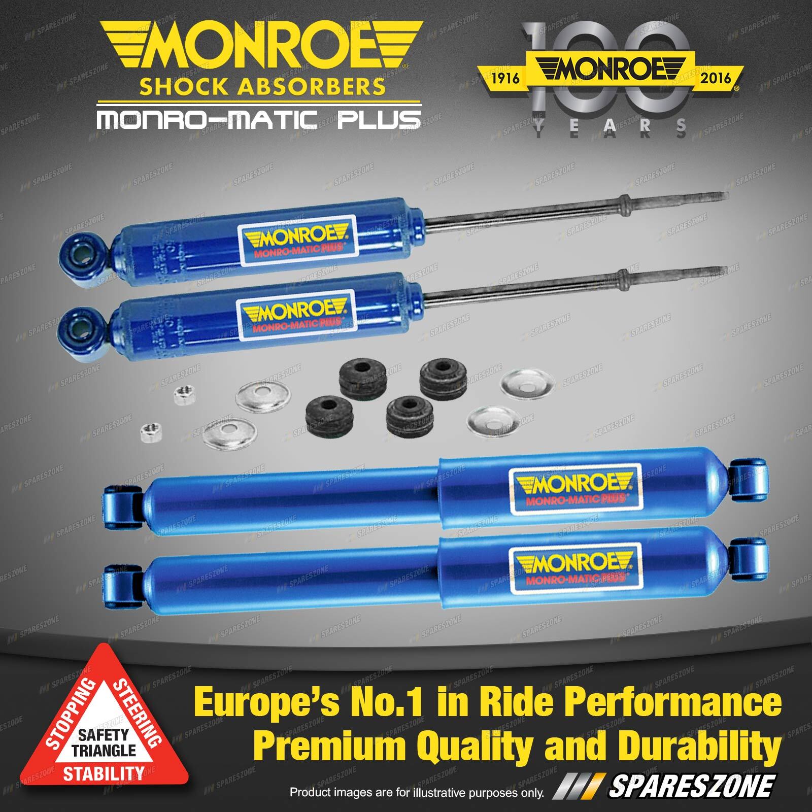 Monroe Front + Rear Monro-Matic Plus Shocks for Holden Rodeo R7 R9 V6 ...