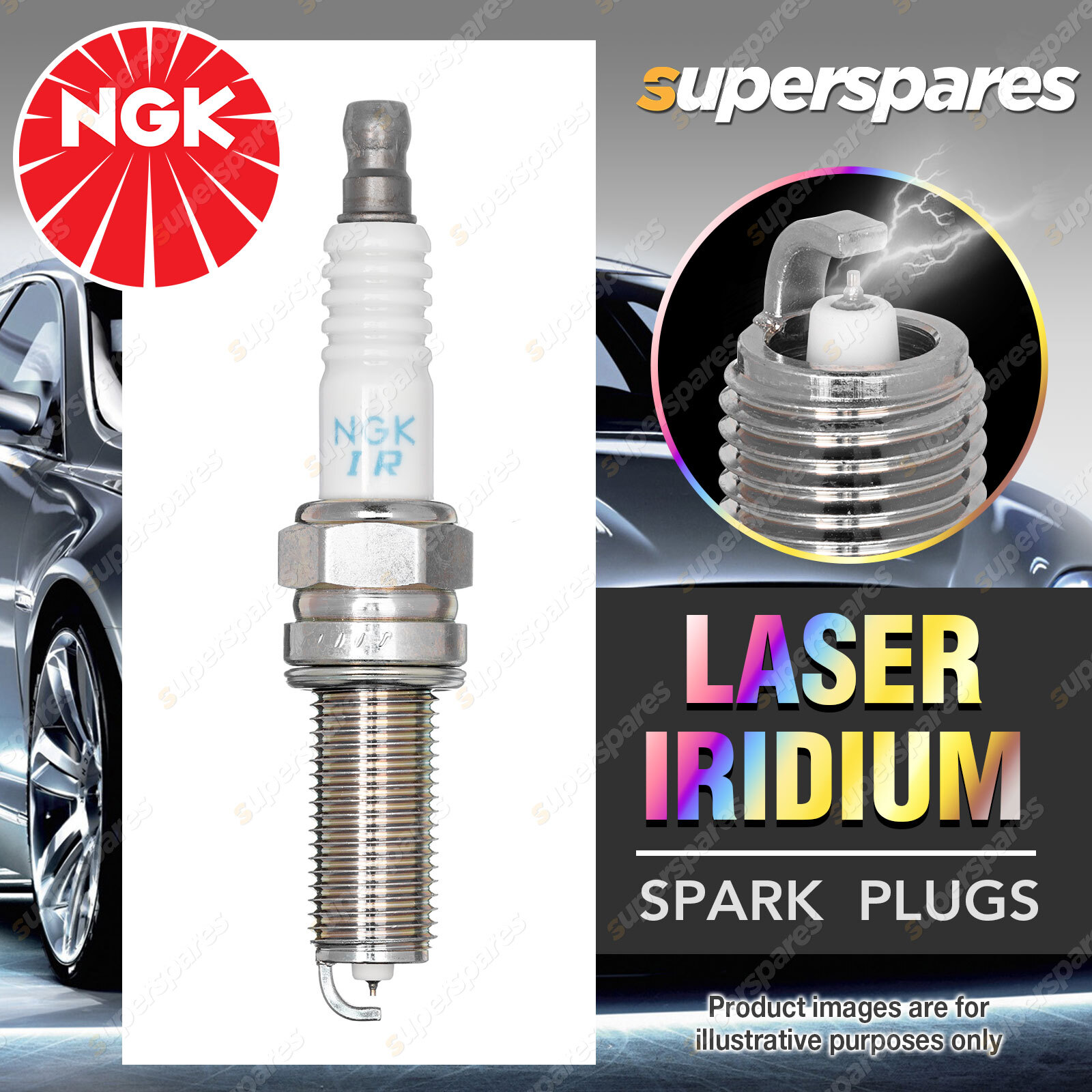 NGK Laser Iridium Spark Plug LKR7BI8 - Japanese Industrial Standard ...