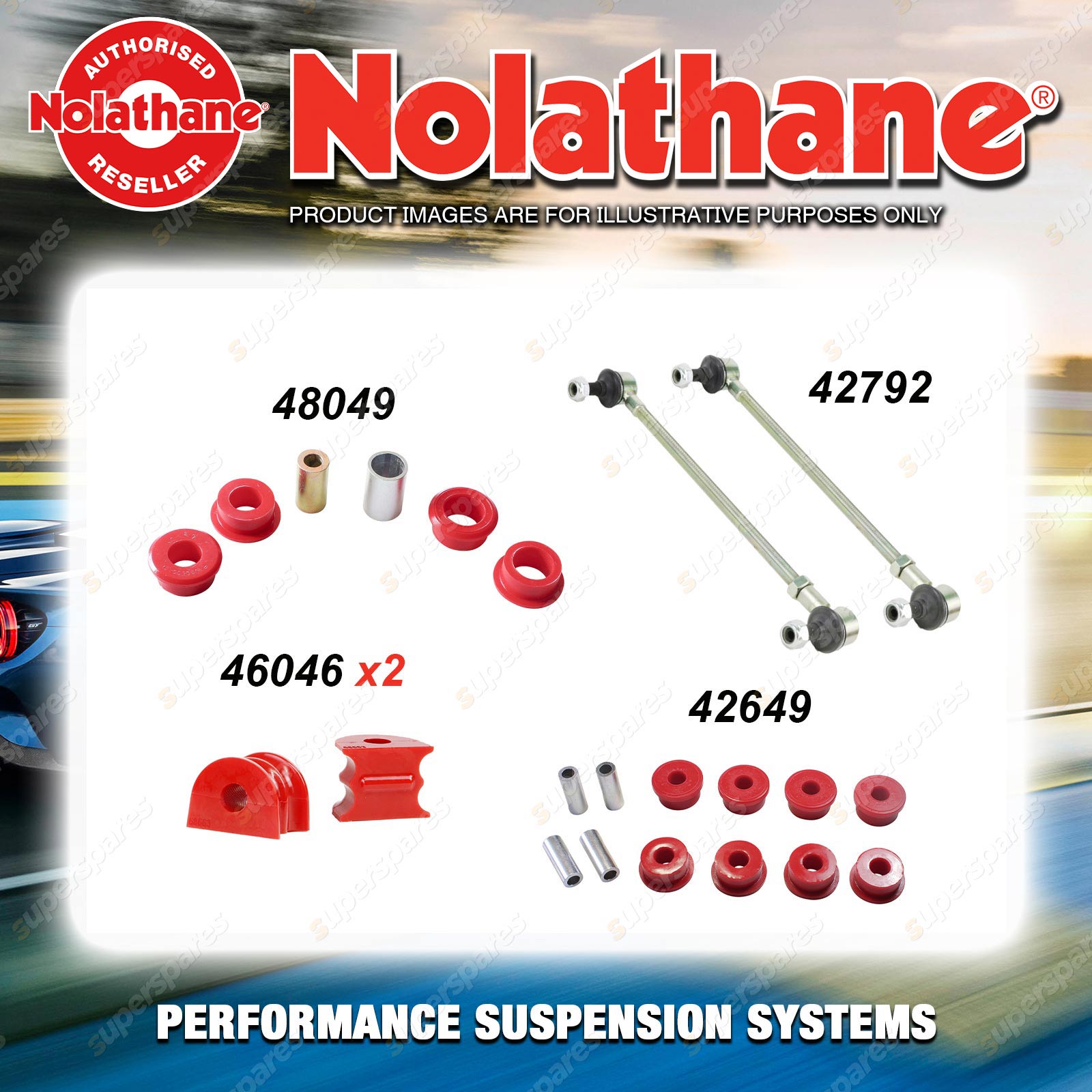 Rear Nolathane Suspension Bush Kit for NISSAN NAVARA NP300 D23 Coil ...