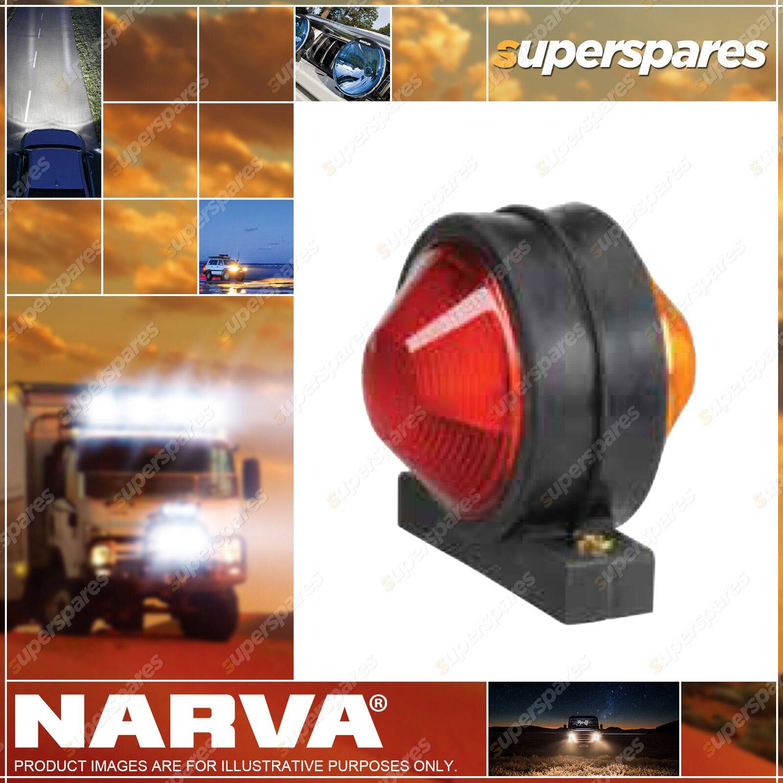 Narva Side Marker And Front Position Side Lamp Red Amber Side Maker Light