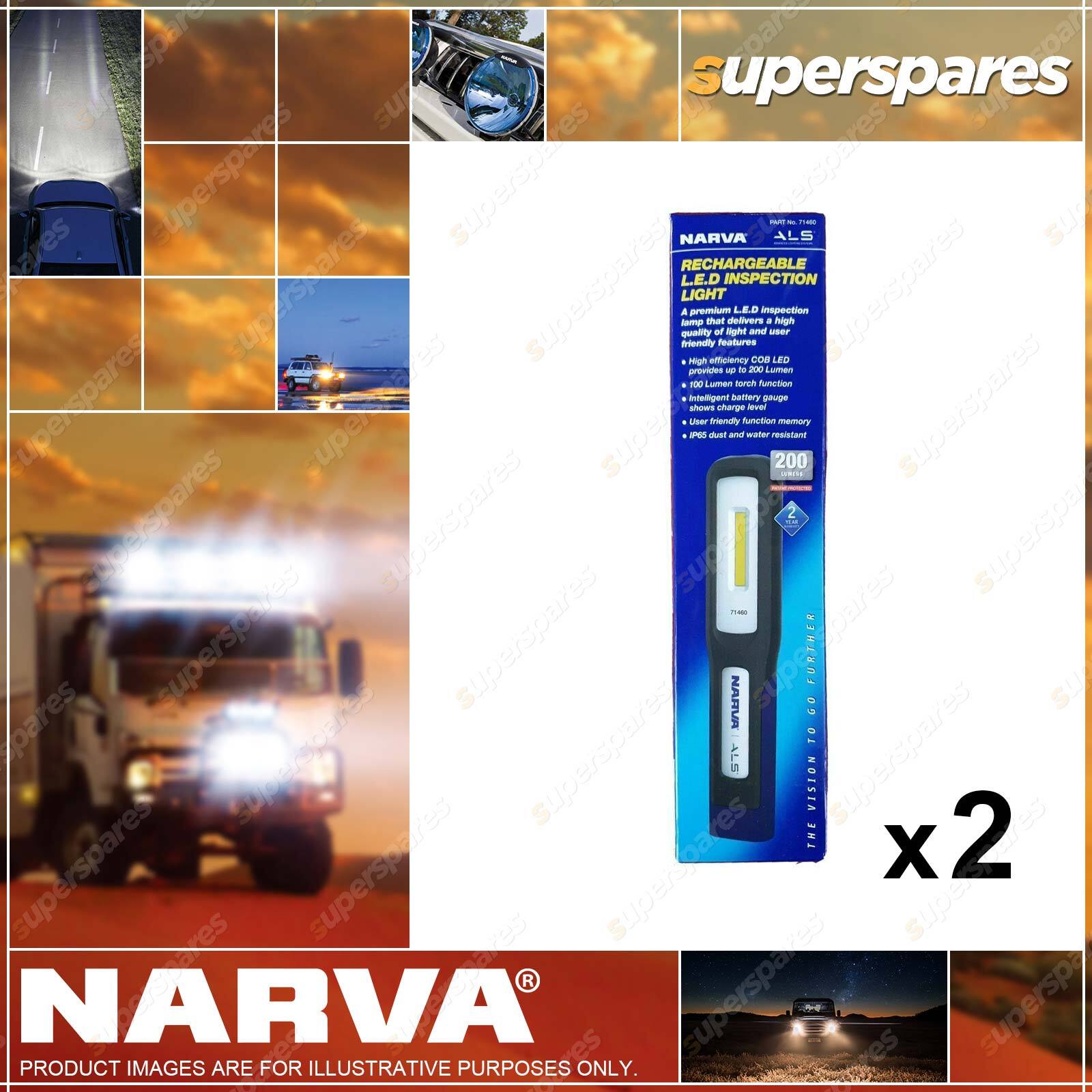 2 x Narva LED Inspection Light See Ezy Compact Rechargeable 71460
