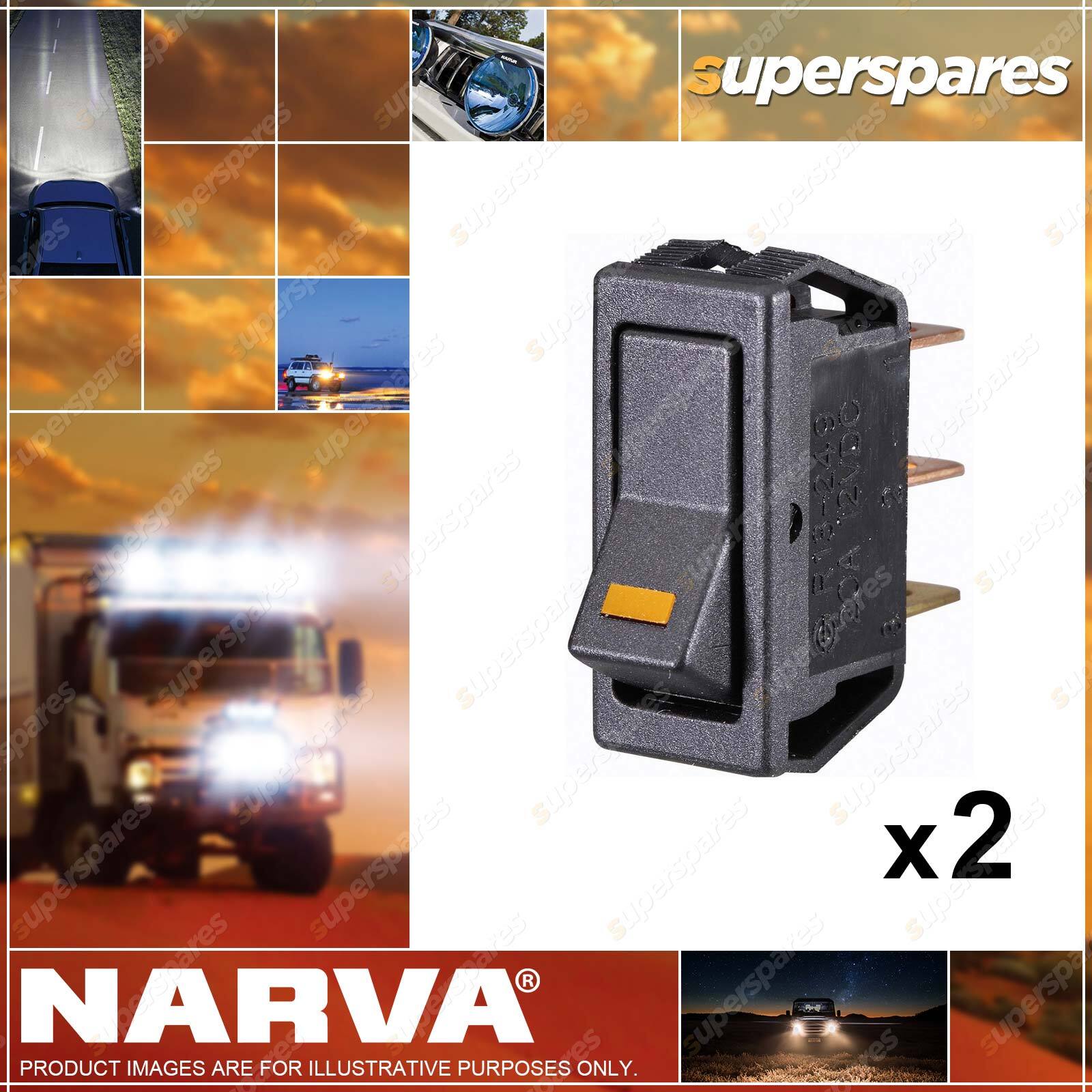 2 Narva Off/On Rocker Switch - push-fit design push on terminal With ...
