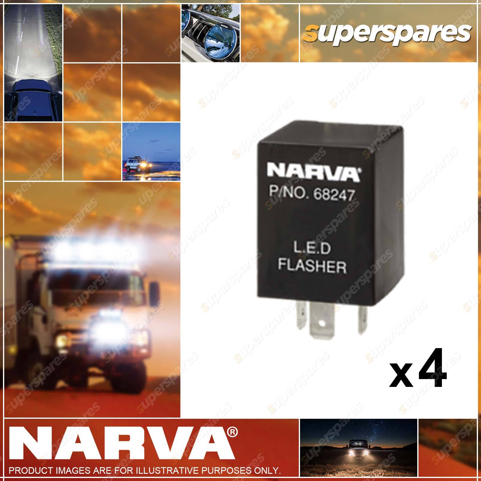 Narva LED Flasher For Truck and Trailer 12V 3 Pin 4 x Blister Pack of 1