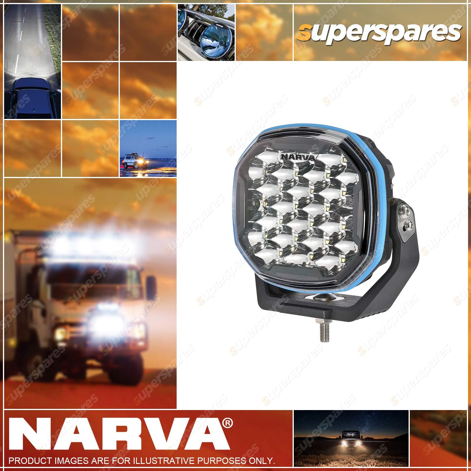 Narva 7" 7 inch EX2 Driving Lamp (Single) LED Driving Light SUV 4WD Offroad