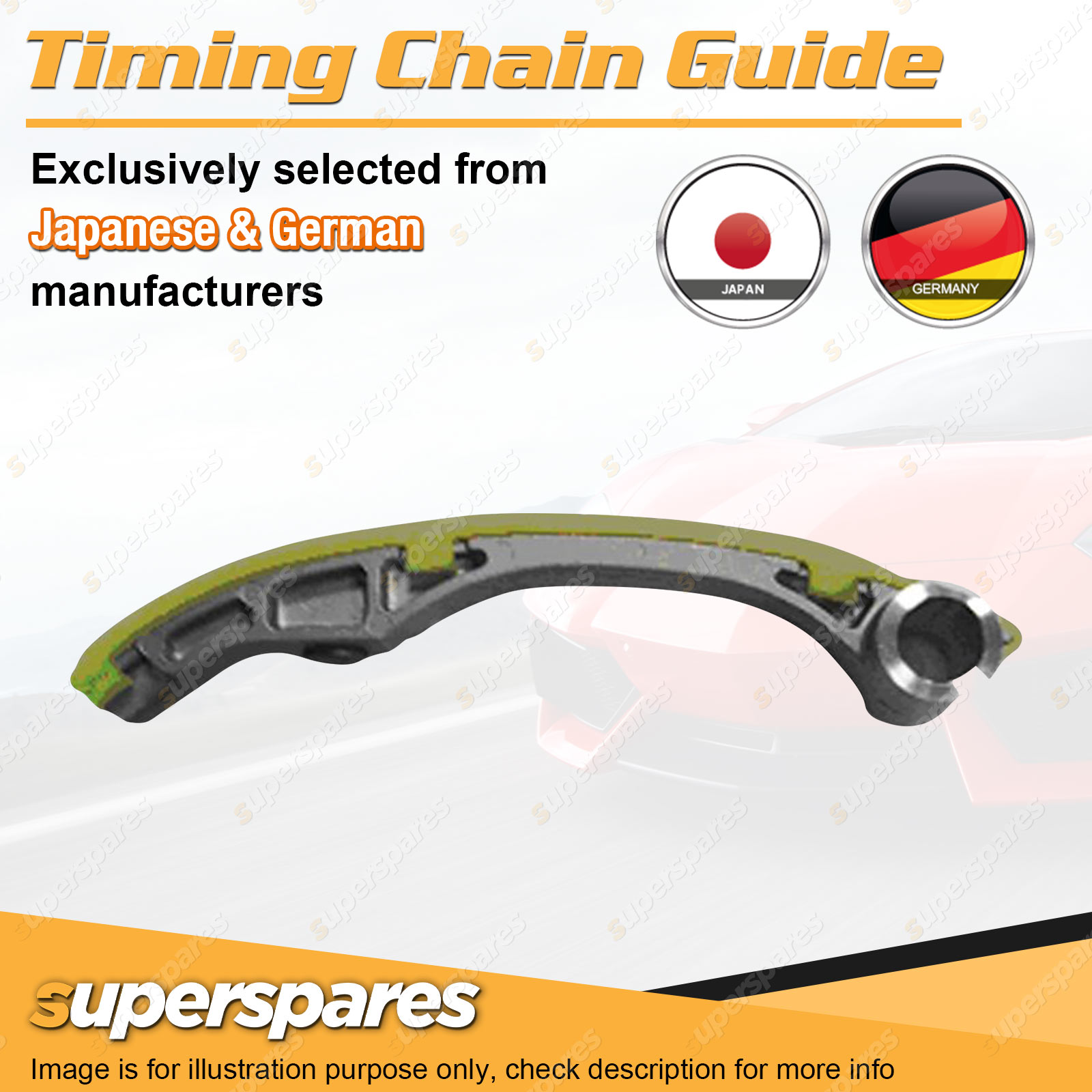 1x Superspares Chain Guide for Mitsubishi Canter FE534 FE73B Pajero NM ...