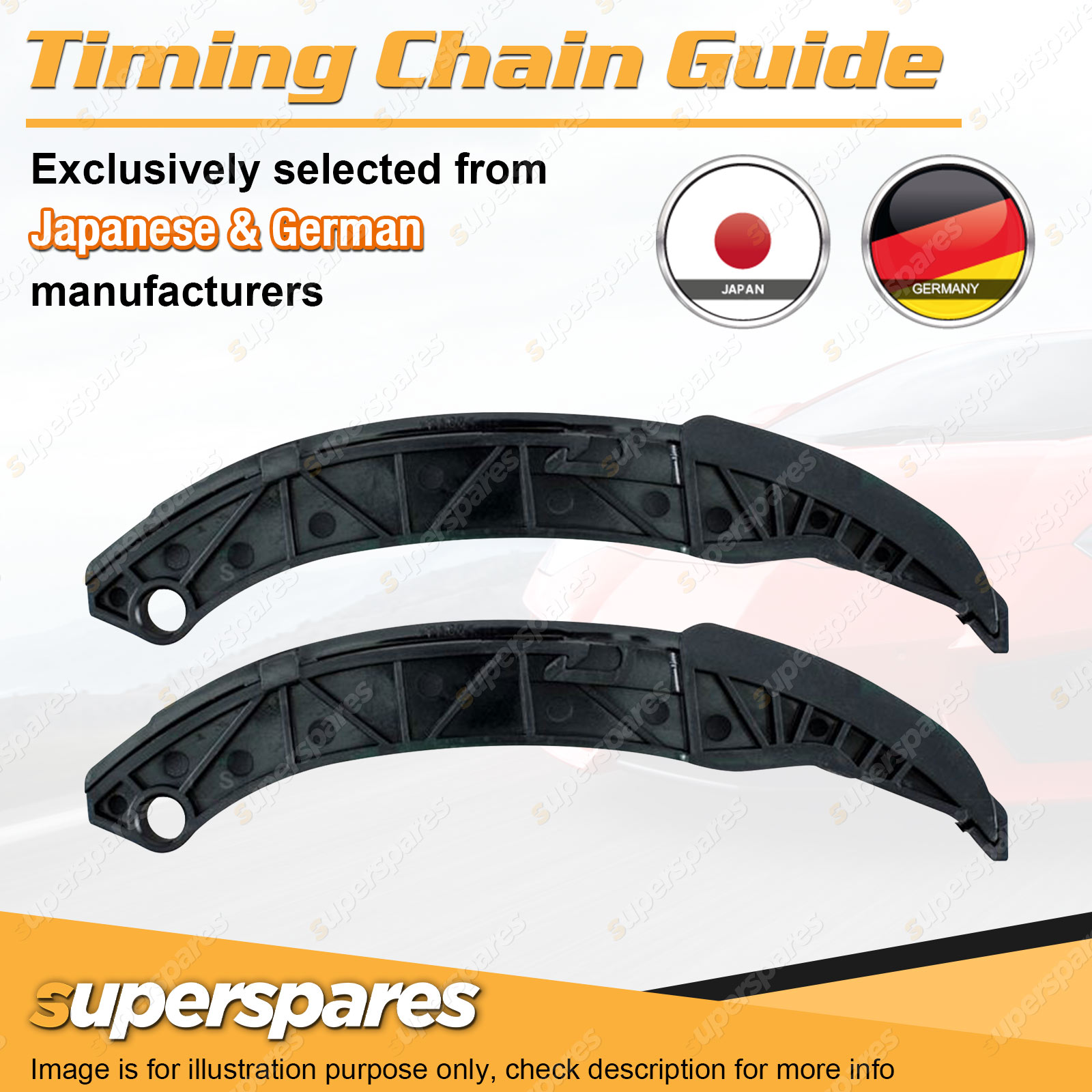 2x Chain Guide for Hyundai Grandeur TG Santa Fe CM 3.3 3.5L Sonata NF 3 ...