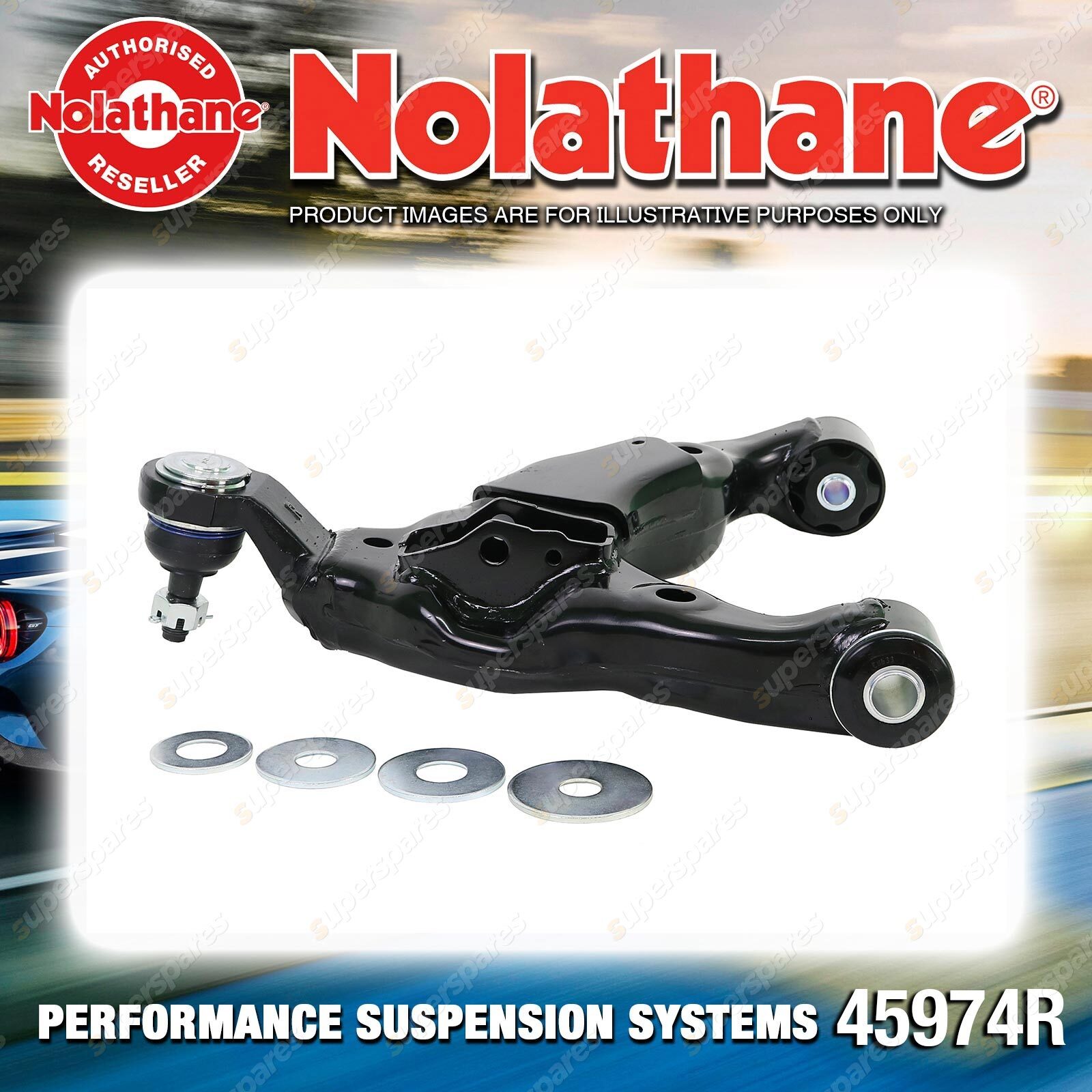 Nolathane Front Control Arm Right Lower Arm for Toyota Land Cruiser ...