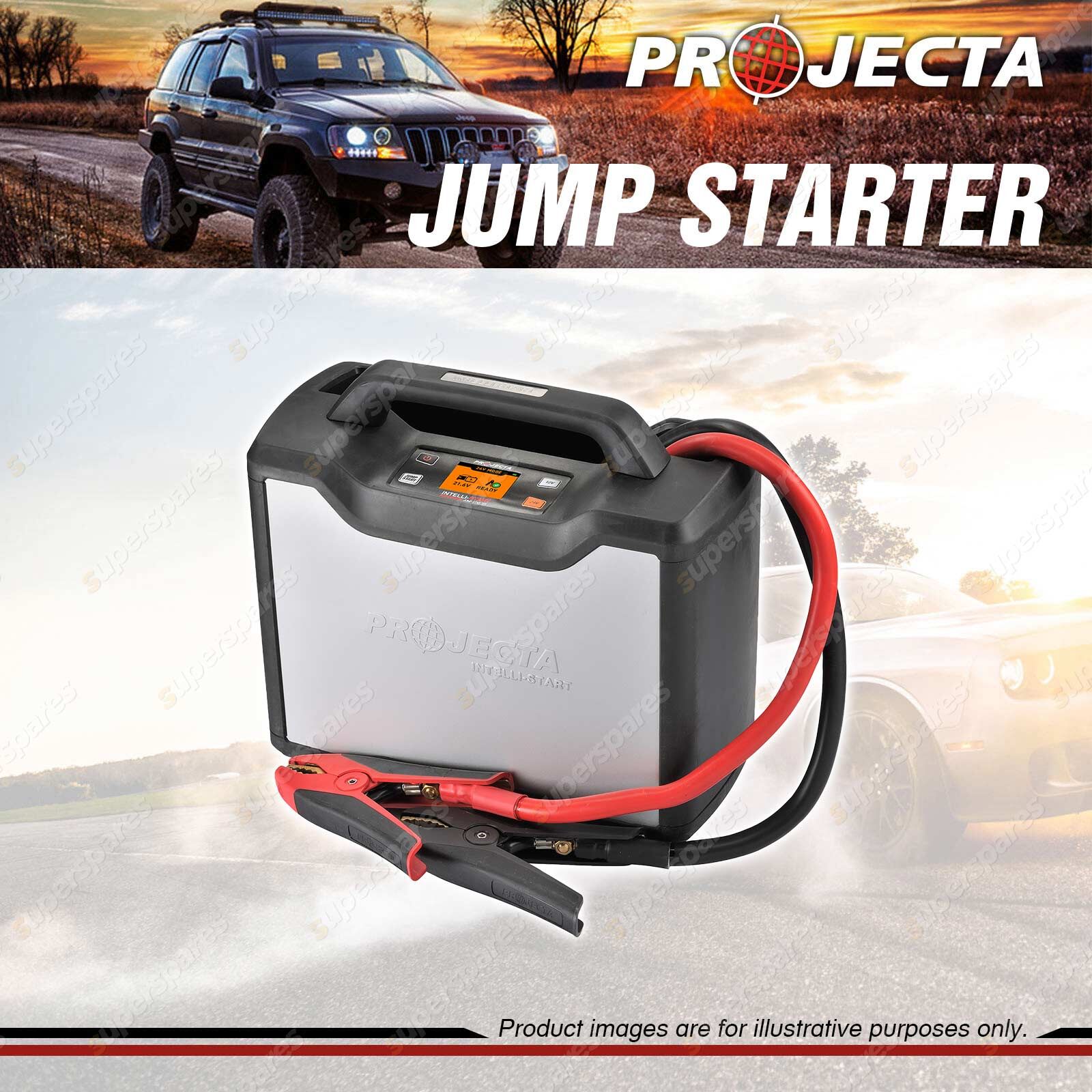 Projecta 12/24V 5000A Intelli-Start Industrial Jump Starter LCD Colour ...