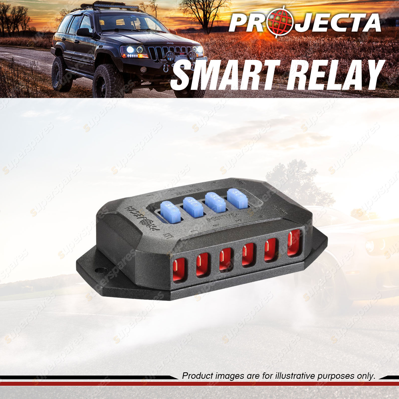 Projecta 12V 10A Smart Relay - Multi Channel Suit for use with Starter Batteries - PROJECTA