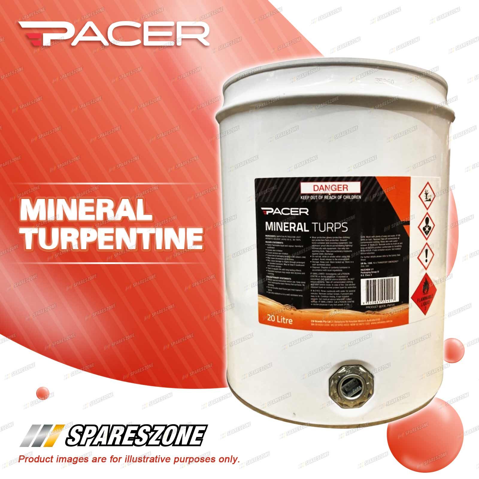 Pacer Mineral Turpentine 20L for Thinning Oil-Based Paints and Cleaning ...