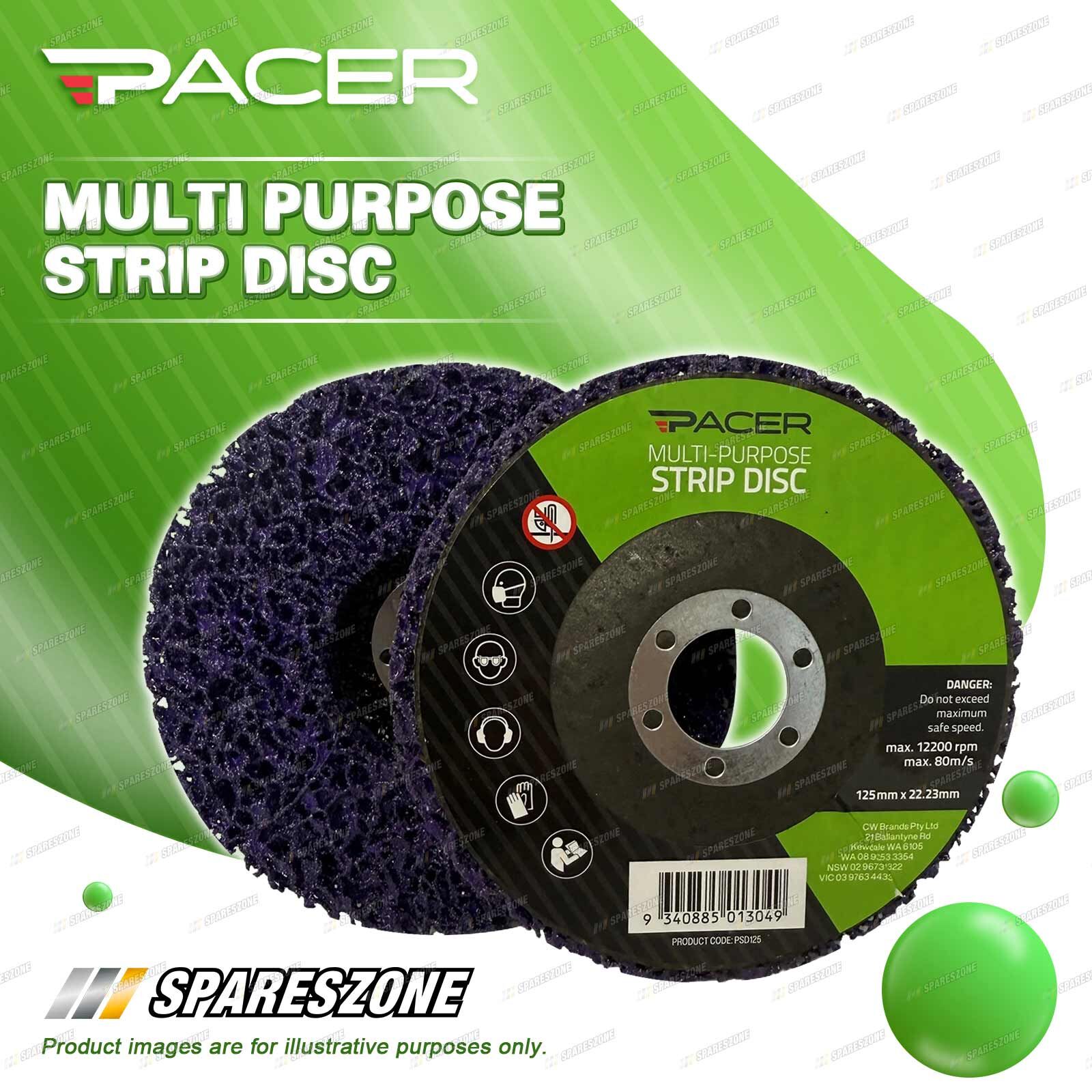 Pacer Multi Purpose Strip Disc 125mm - Enhanced Safety High-Performance ...