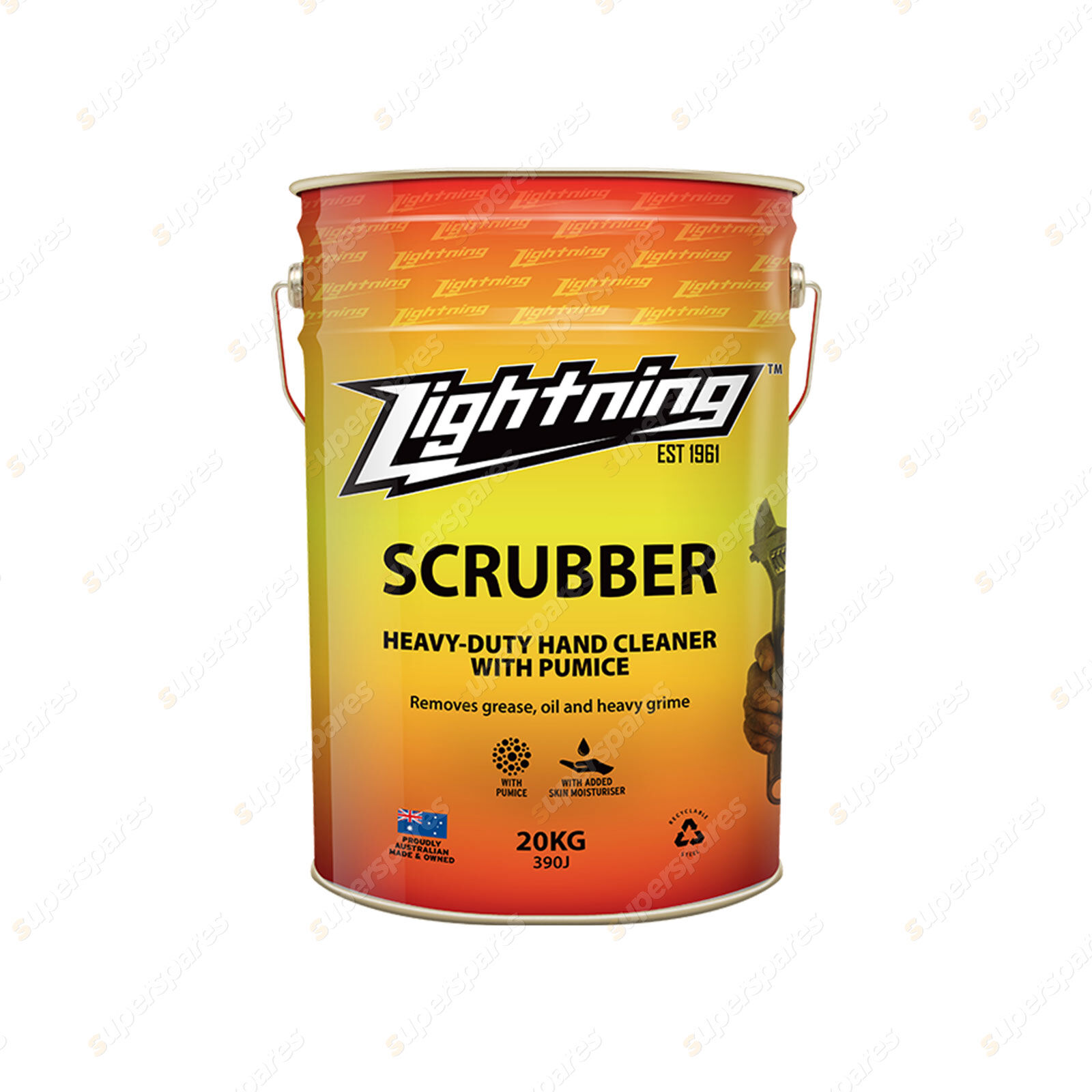 Penrite Lightning Heavy Duty Scrubber Hand Cleaner With Pumice 20KG - 390J