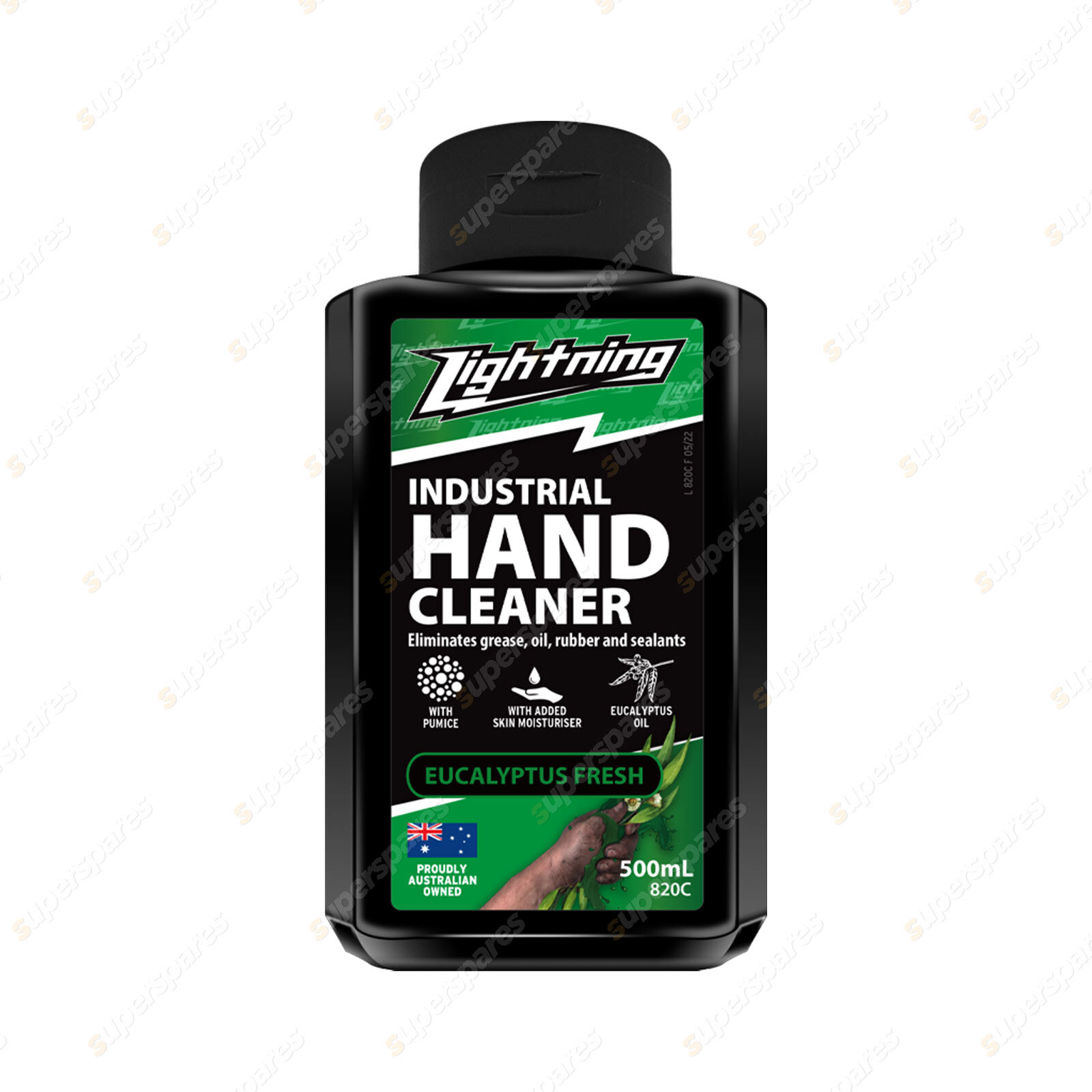 Penrite Lightning Eucalyptus Fresh HD Hand Cleaner With Pumice 500ml - 820C