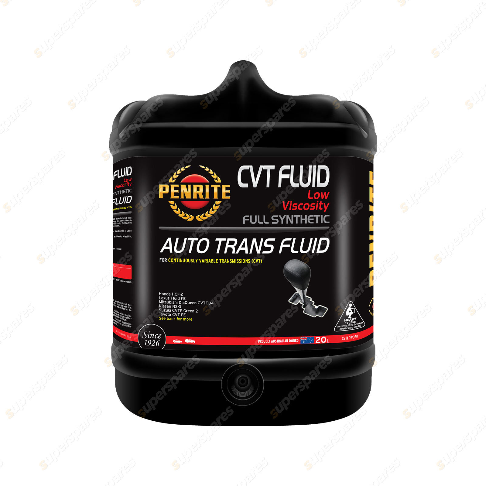 Penrite Full Synthetic CVT Fluid Low Viscosity Auto Transm Fluid 20L ...