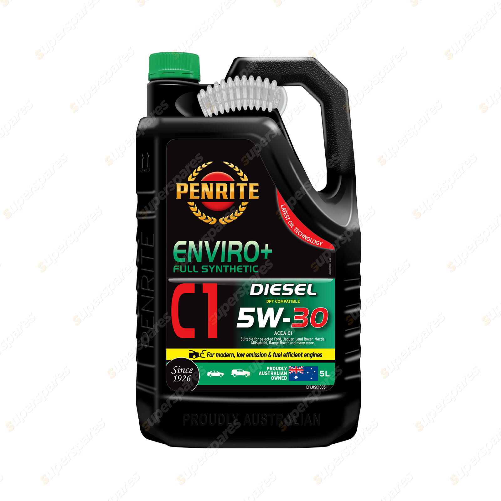 Penrite Full Synthetic Enviro+ C1 5W-30 Diesel Engine Oil 5L EPLUSC1005