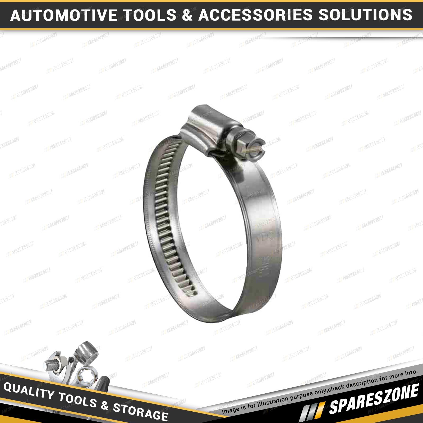 10 Pcs of Pro-Kit Hose Clamp - 32-50mm Hose 12mm Width Embossed Heavy Duty