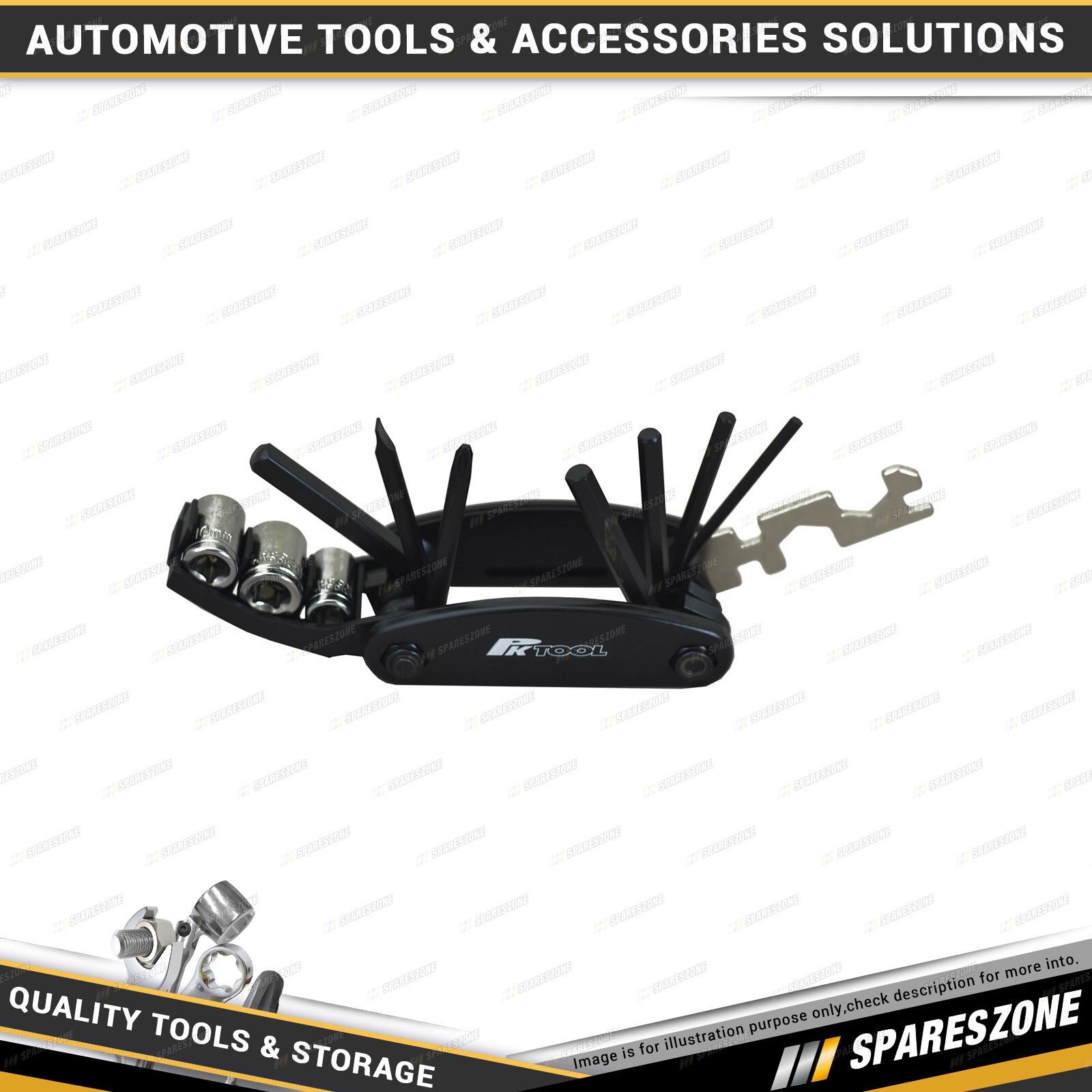 15 Pcs of PK Tool Metric Bike & Motorcycle Tool Combo Kit - Handy ...