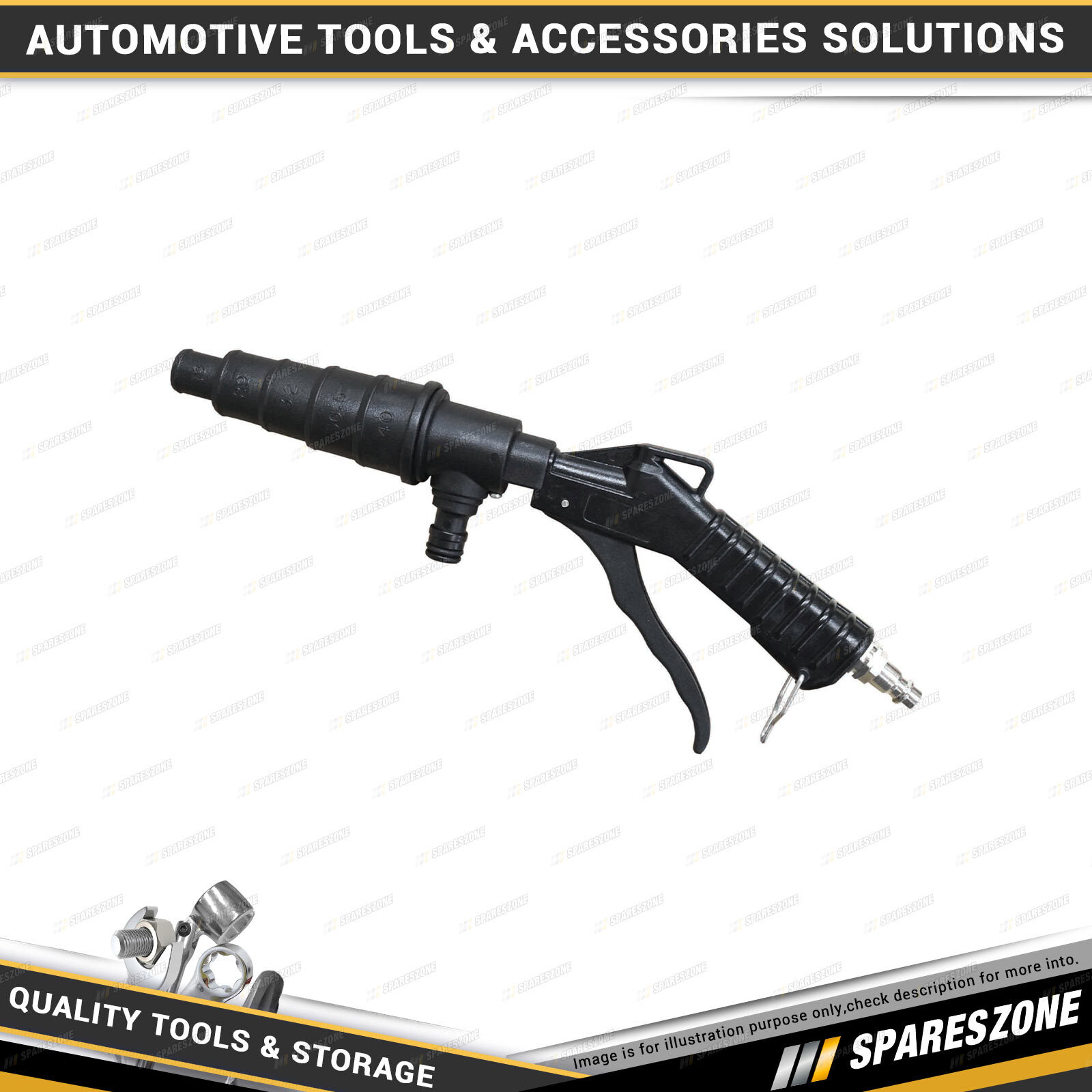 PK Tool Cooling System Flushing Gun - Multi-Stepped Adaptor Suits Most ...