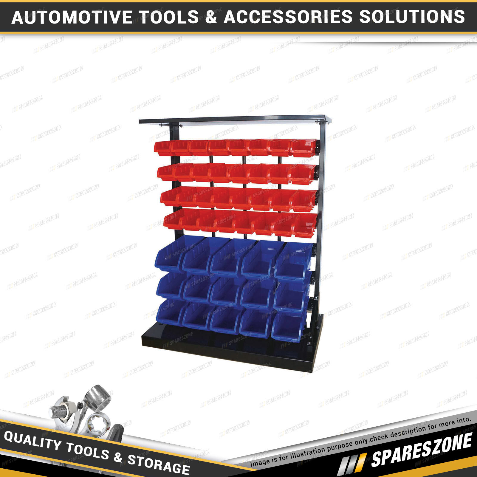 PK Tool 47 Bin Storage Rack Set - Convenient Storage Option for ...