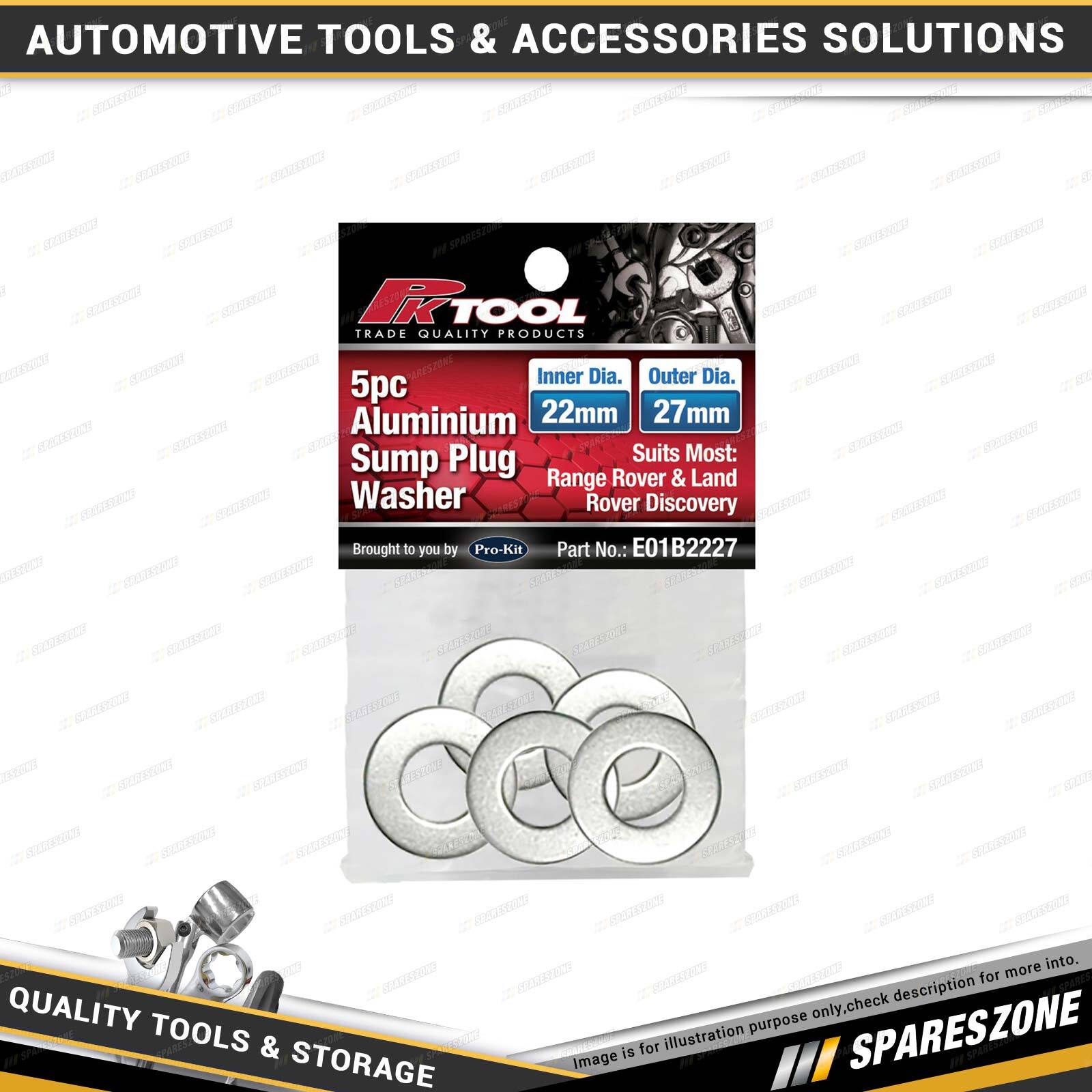 5 Pcs of PK Tool Aluminium Sump Plug Washer - 22mm Inner Diameter 27mm ...