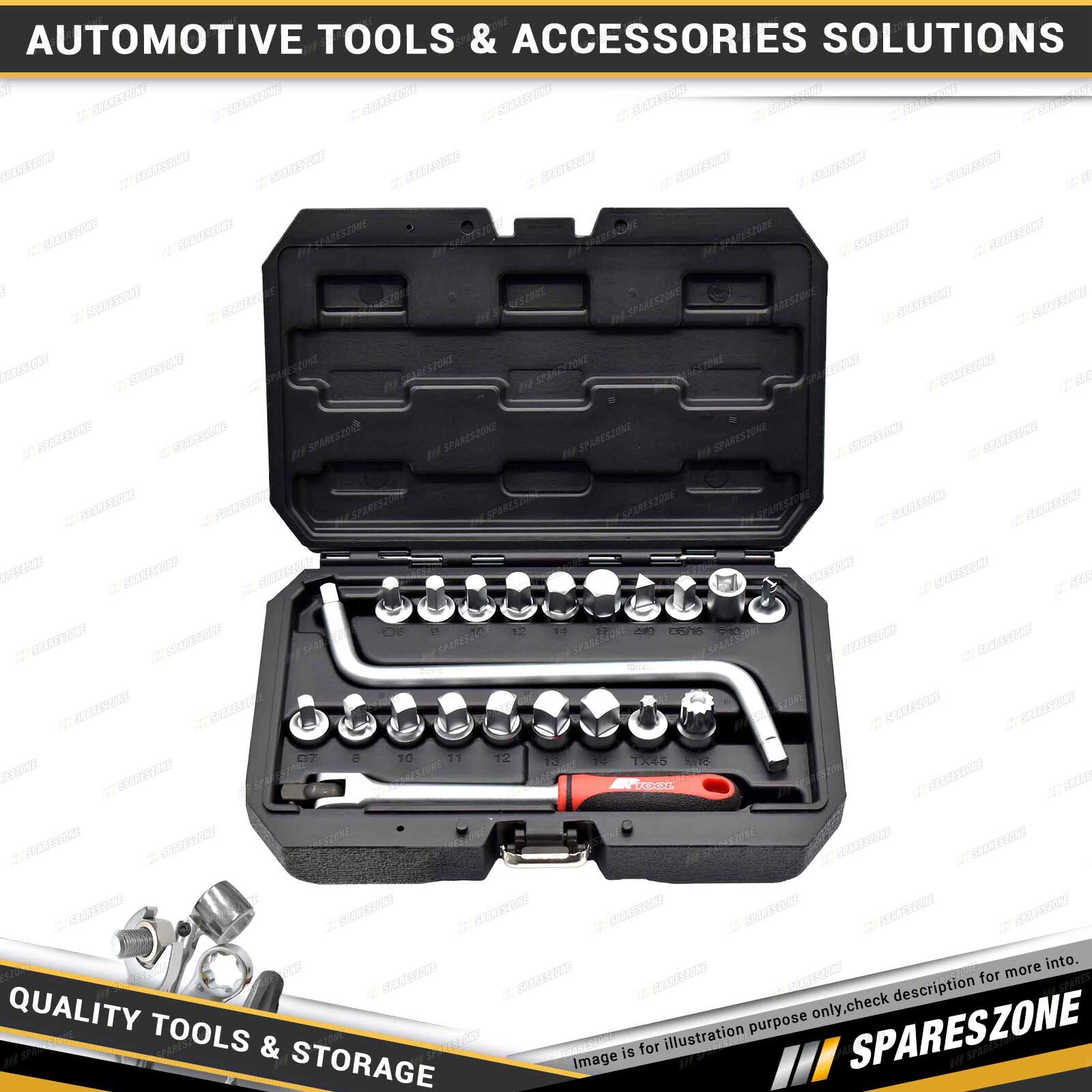 21 Pcs of PK Tool Sump Plug Socket & Spanner Set - with 19 Sump Plug ...