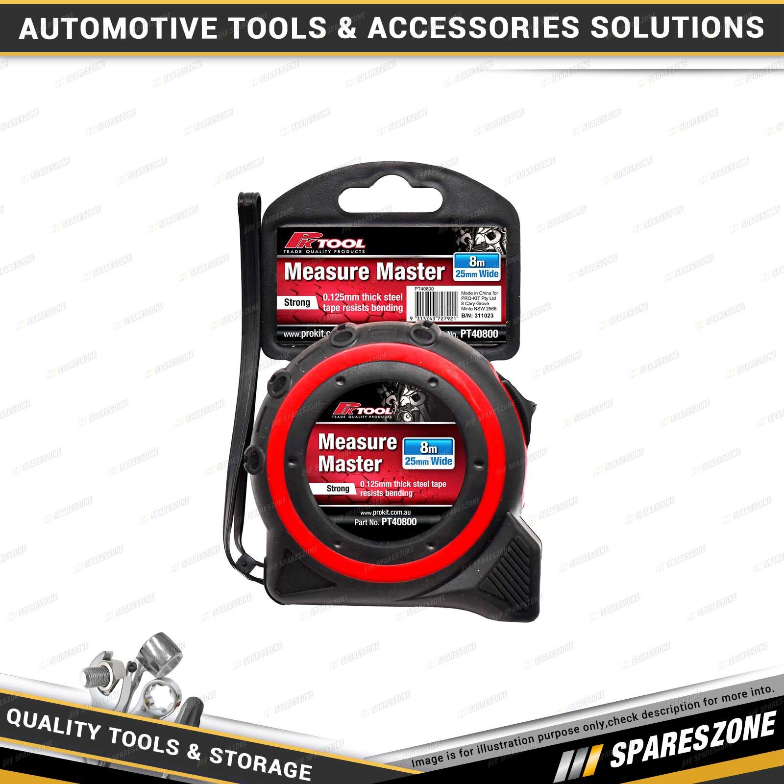 PK Tool Super Heavy Duty Measuring Tape - 25mm Width 8m Length 0.135mm ...