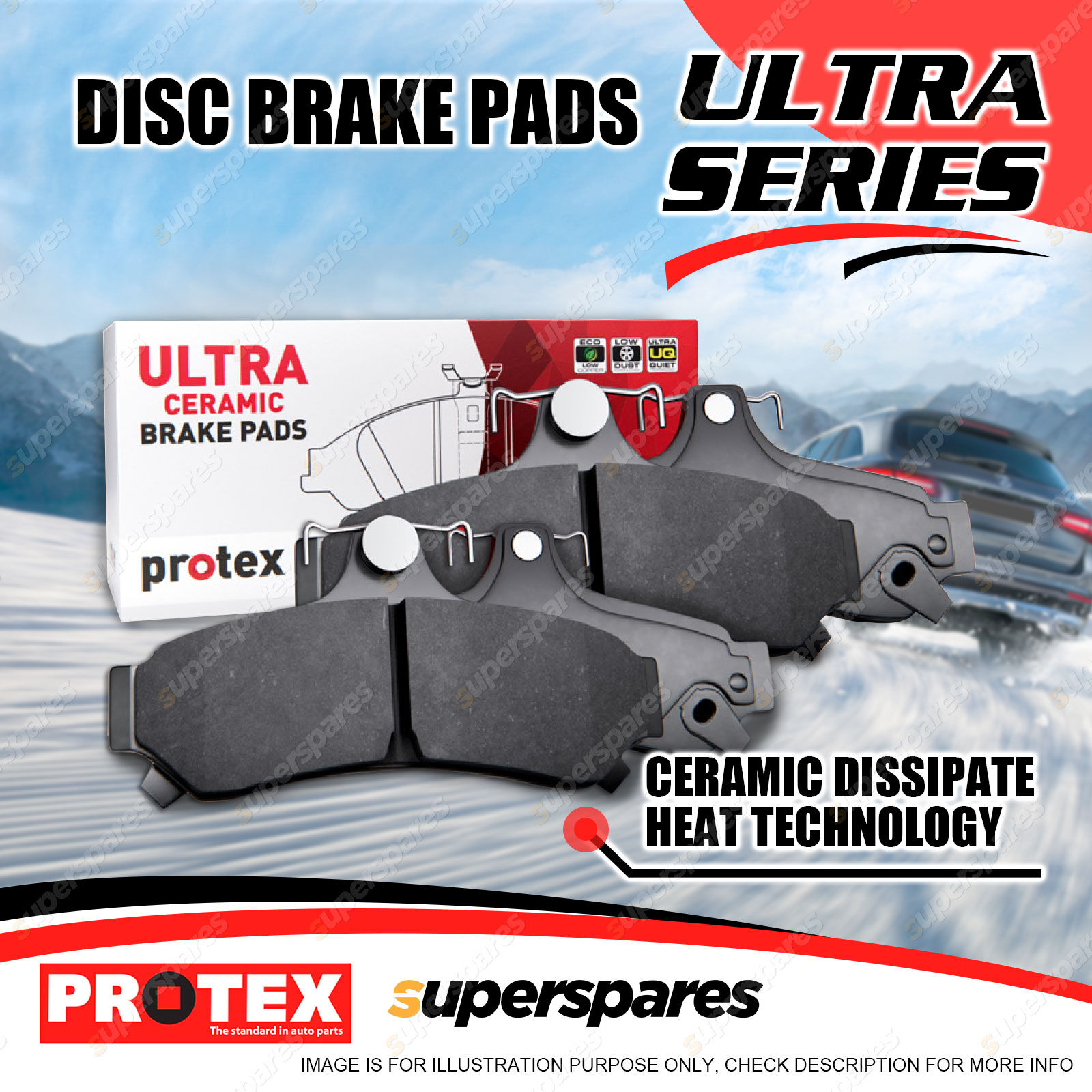 Front Ultra Brake Pads for Volkswagen Golf AU Caddy SK Passat Polo ...