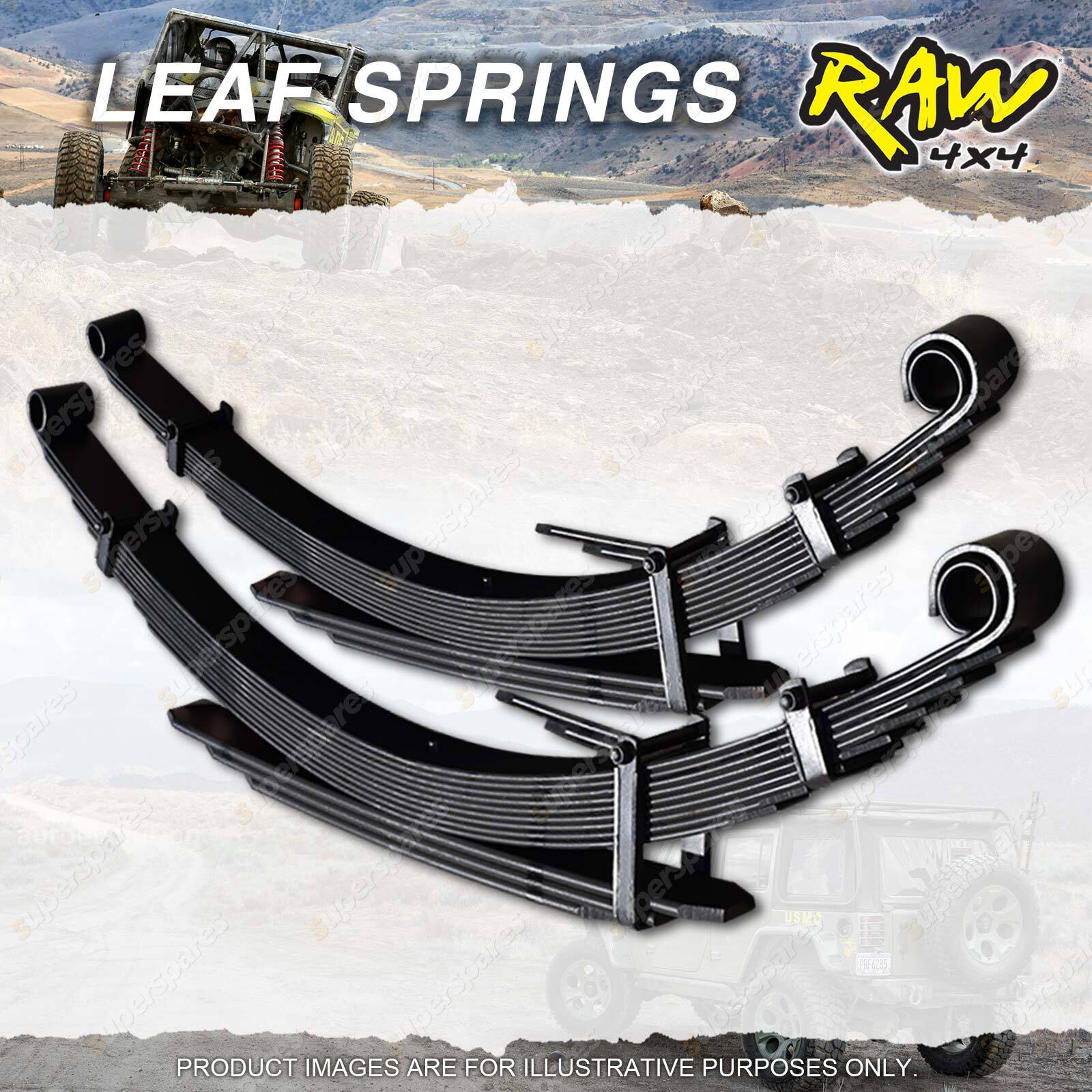 Pair Rear RAW 4x4 45mm Lift Leaf Springs Medium Load for Foton Tunland ...
