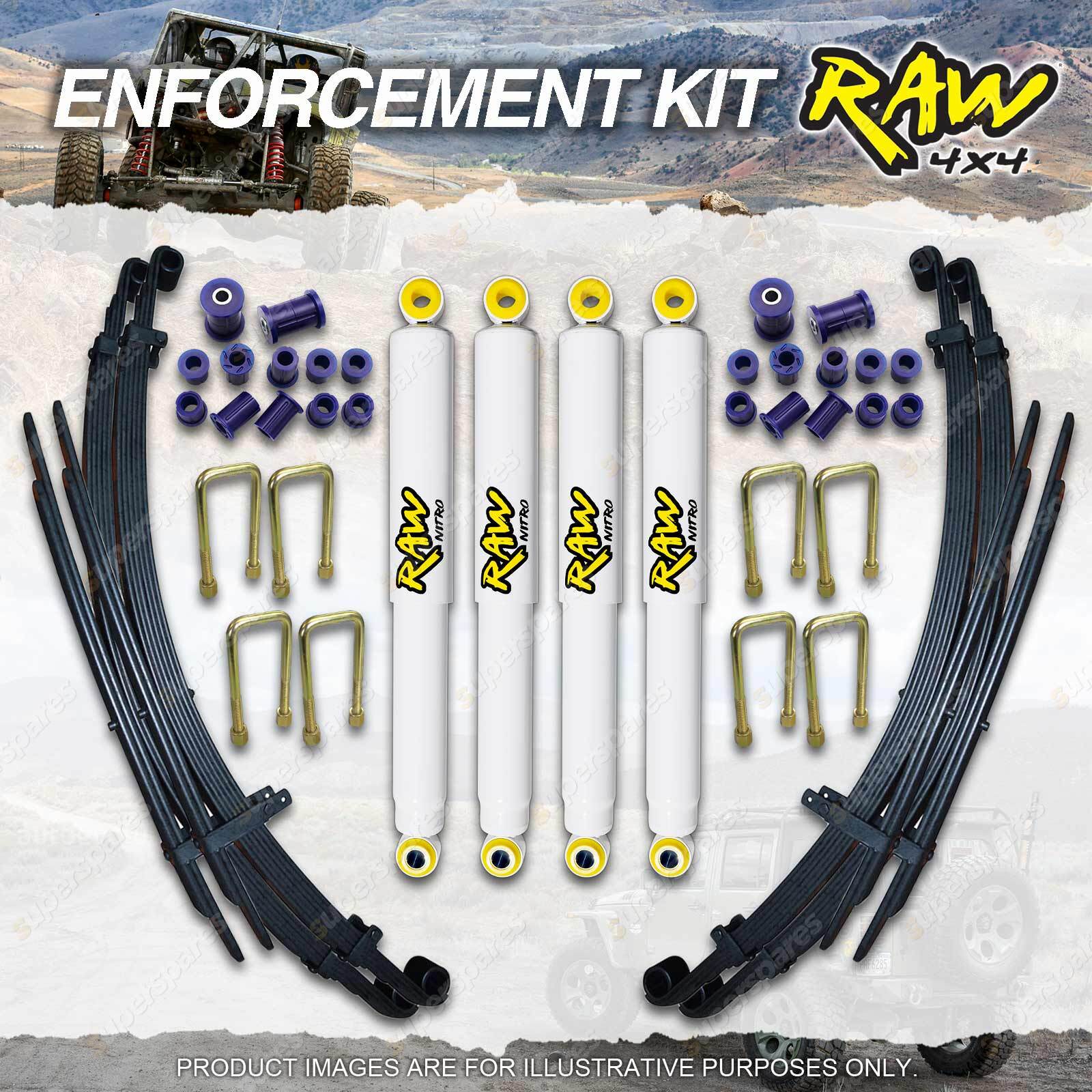 Raw 4x4 Nitro Shocks Leaf 50mm Lift Kit for Landcruiser FJ60 FJ62 HJ60 ...