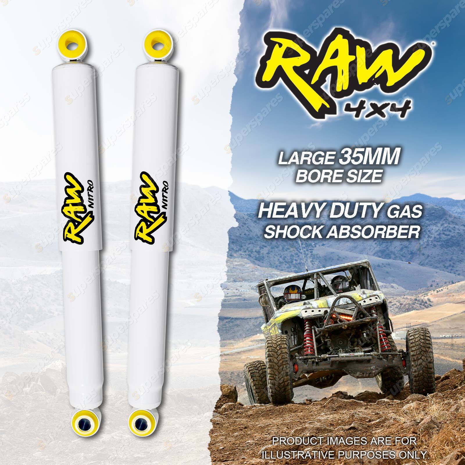 2 x Rear 0-50mm Lift RAW 4x4 Nitro Shocks for Toyota Hilux N80 Revo GUN ...