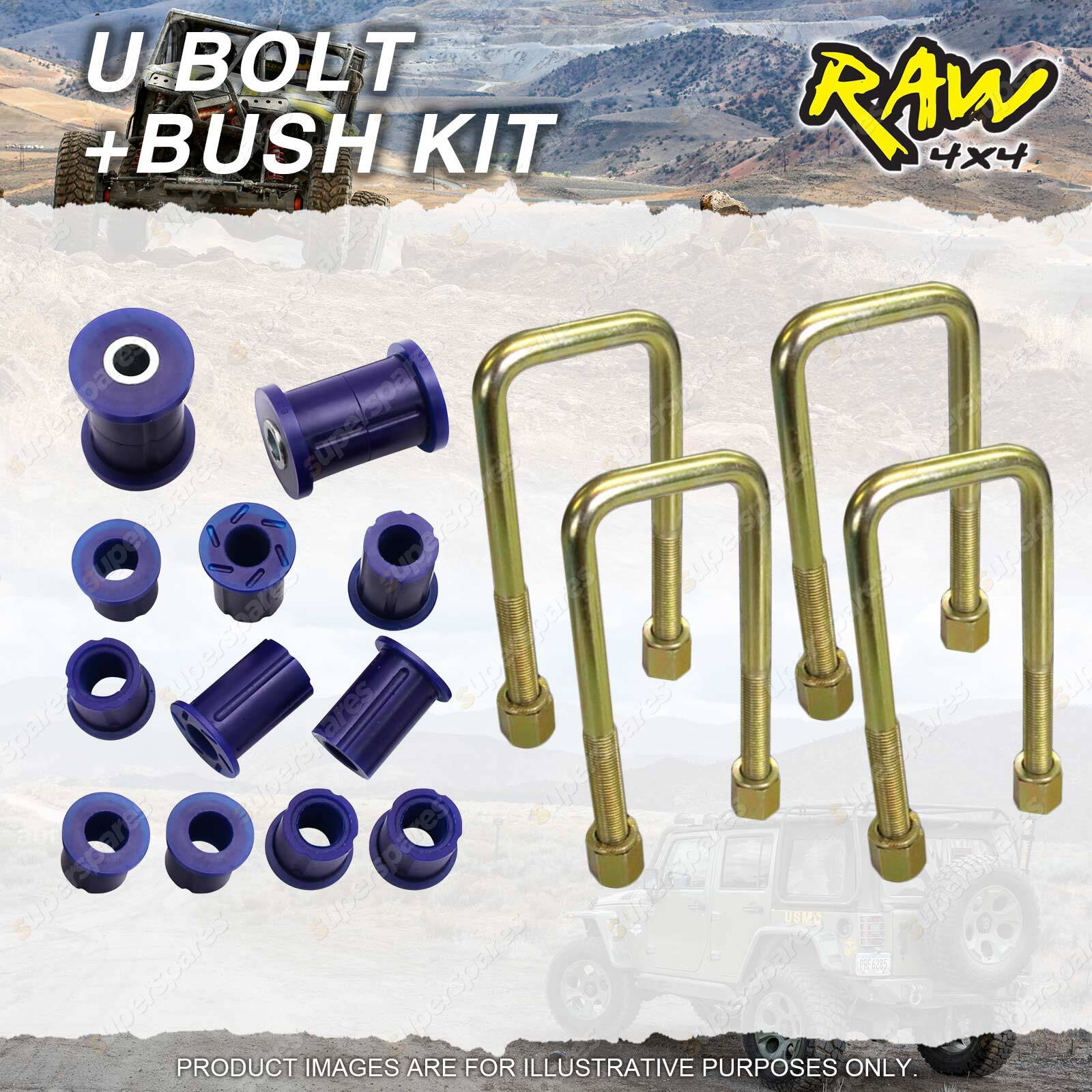 Rear RAW 4X4 Leaf Springs U Bolts + Bush Kit for Foton Tunland 2012-On ...