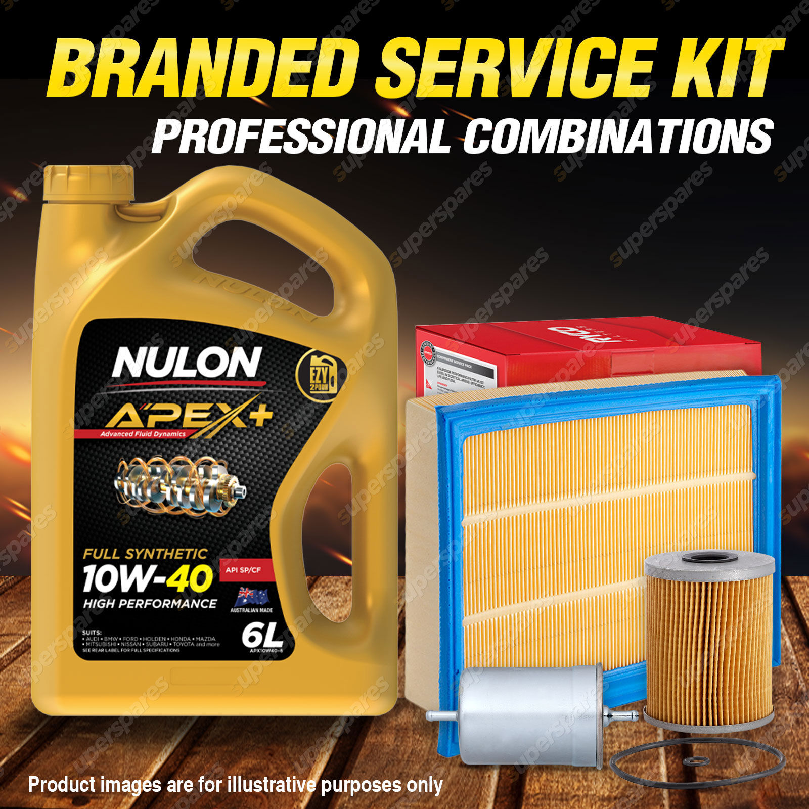 Ryco Oil Air Fuel Filter 6L APX10W40 Service Kit for Volkswagen Golf ...
