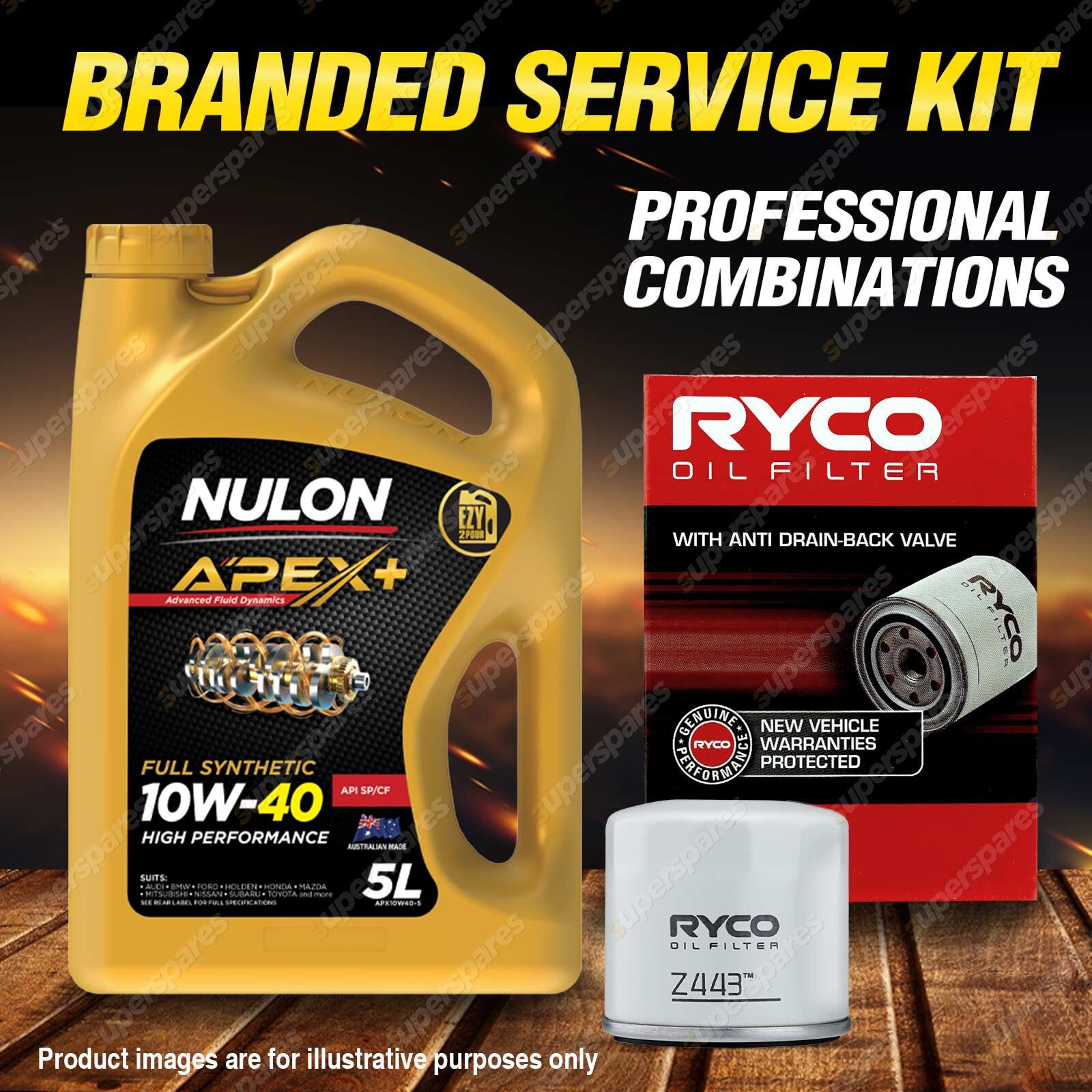 Ryco Oil Filter 5L APX10W40 Engine Oil Service Kit for Suzuki APV 4DR ...