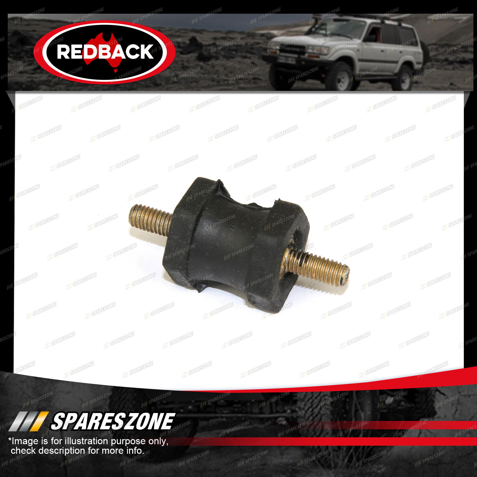 Redback HEX Cotton Reel Mount Total Height 47mm Thread M6 for Renault ...