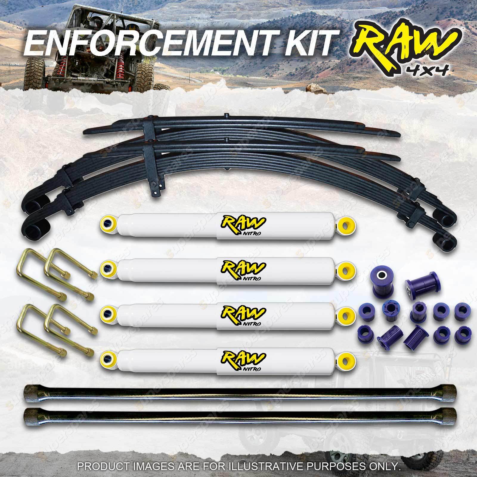 Raw Nitro Shocks Torsion Bar Leaf 50mm Lift Kit for Ford Ranger Ute ...