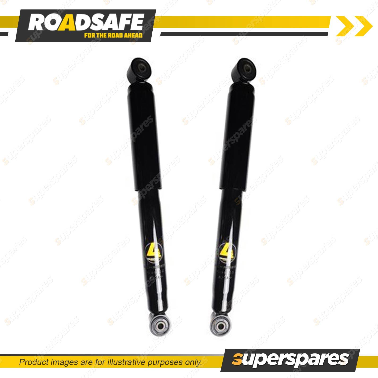 2x Rear Roadsafe 4WD Nitrogen Gas Shocks for Land Rover Discovery TD5 ...
