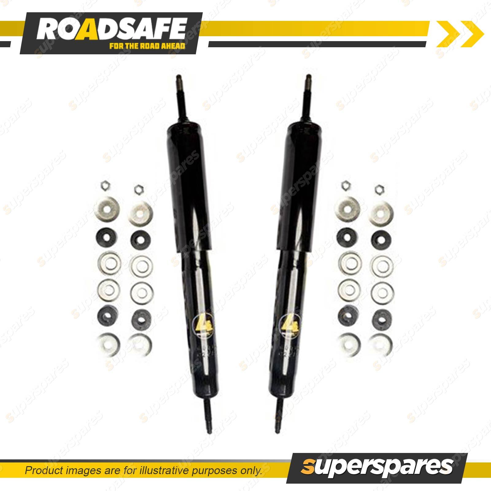 Front Nitrogen Gas Shocks for Toyota Landcruiser 76 78 79 Series LJ RJ ...