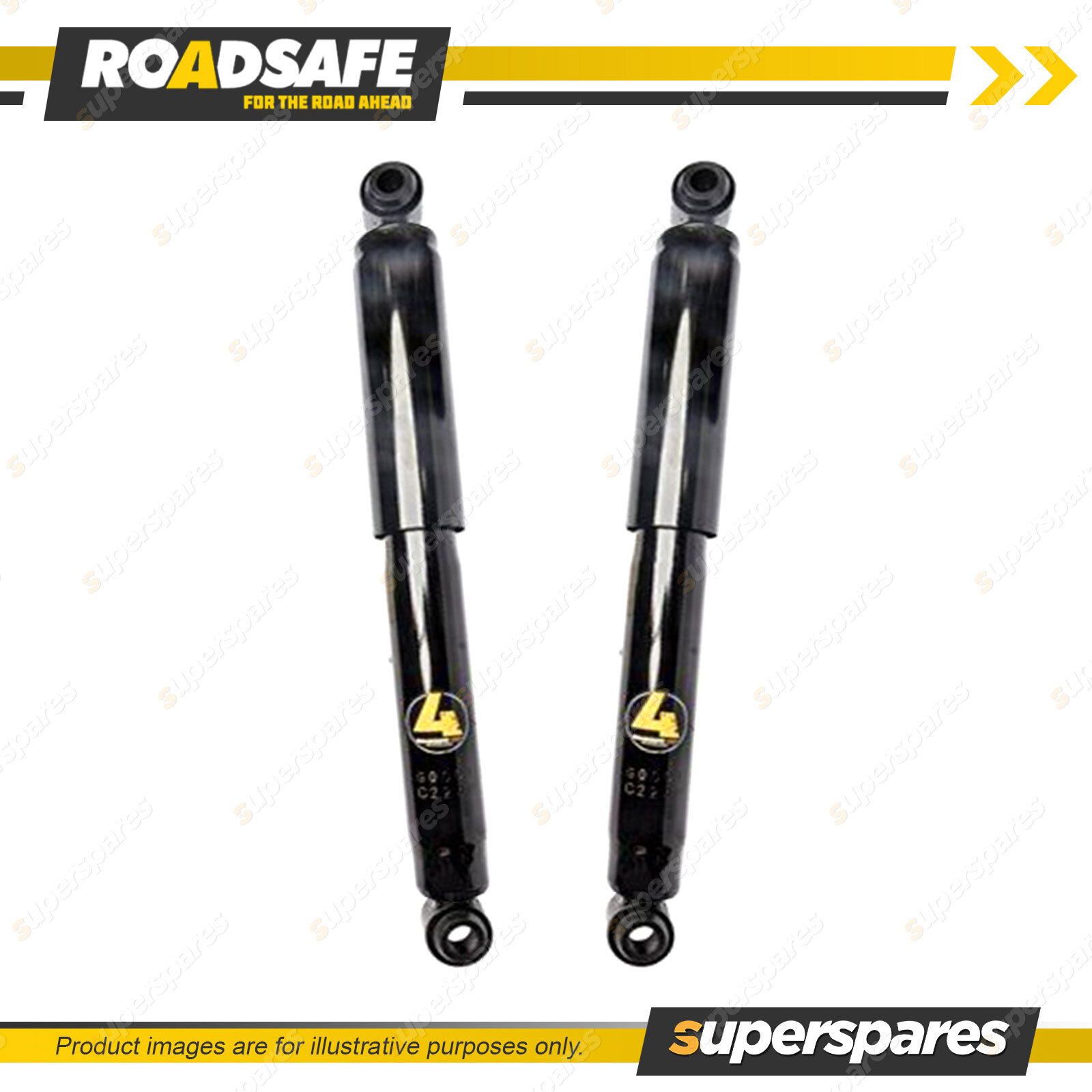 Rear Nitrogen Gas Shocks for Toyota Hilux GGN KUN RZN 25 185 LN RN Surf ...