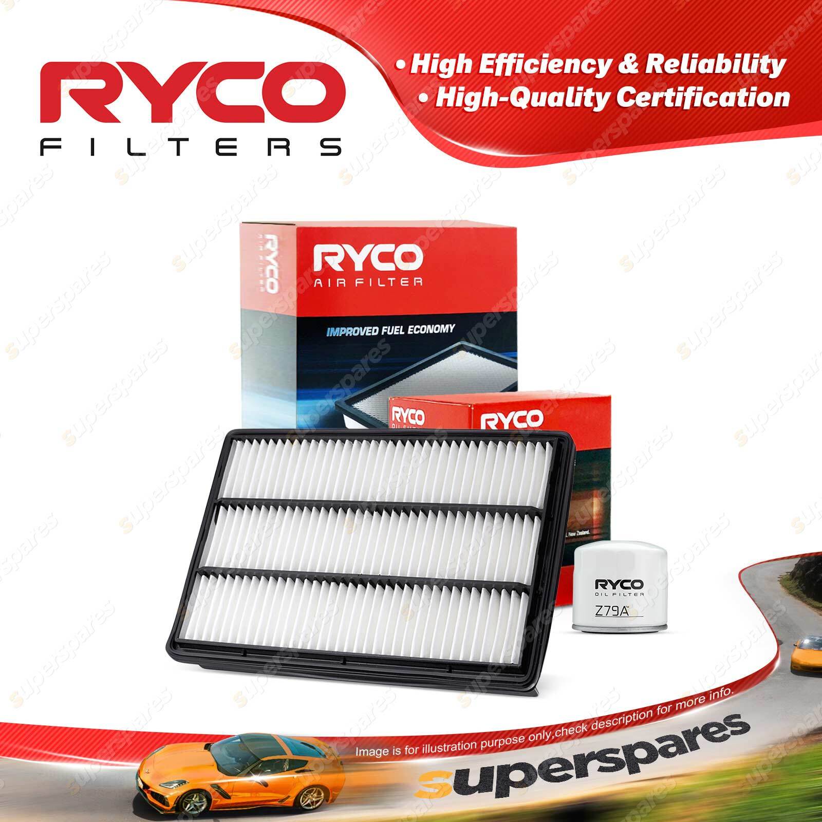 Ryco Oil Air Filter for Mitsubishi Pajero NM NP NS NT NW V6 3.8L Petrol ...