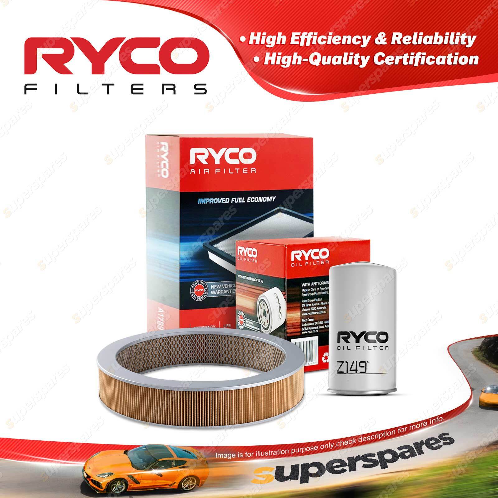 Ryco Oil Air Filter for Nissan Patrol MQ MK 6cyl 3.2L SD33T 1983-1987