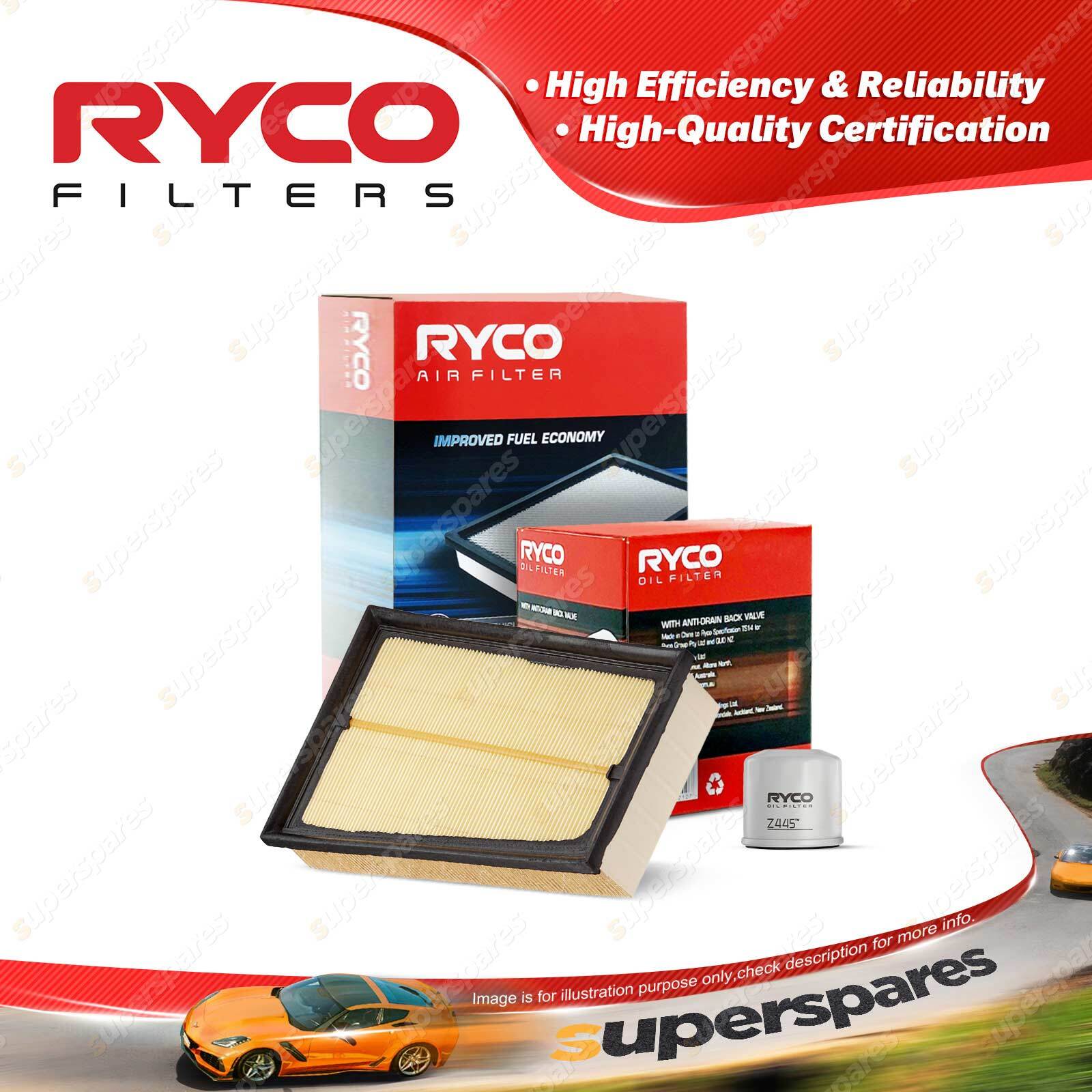 Ryco Oil Air Filter for Nissan Dualis J10 X-Trail T31 4cyl 2L Petrol ...
