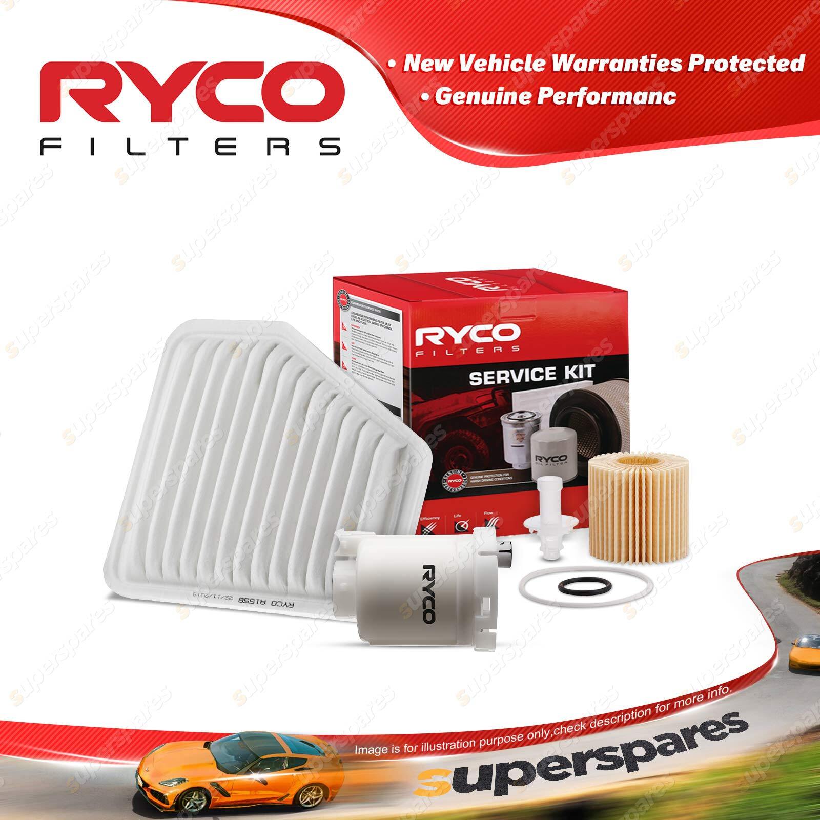 Ryco Oil Air Fuel Filter Service Kit for Toyota Aurion GSV40R 10/2006 ...