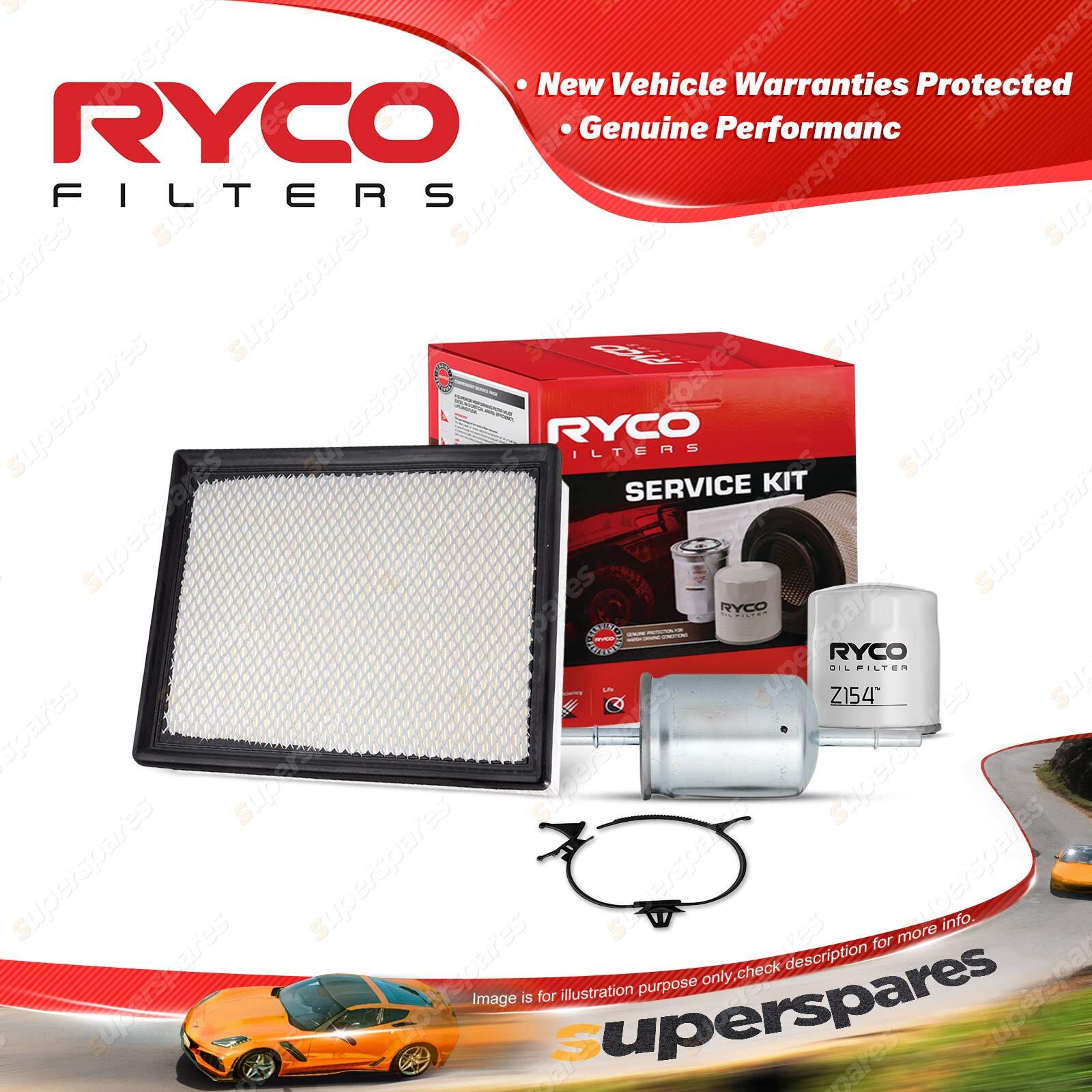 Ryco Oil Air Fuel Filter Service Kit for Holden Calais VT VH VTII L67 VY VH