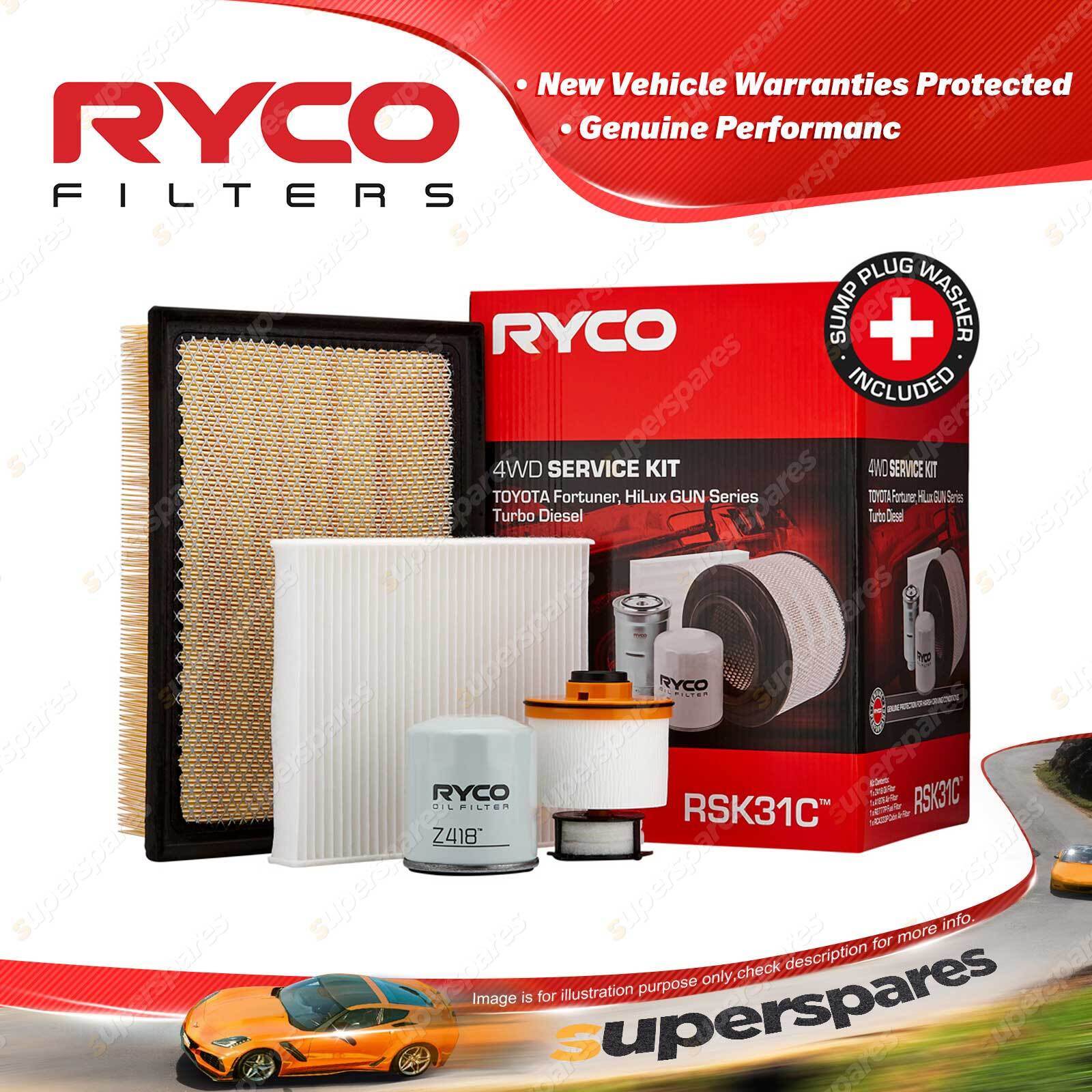 Ryco 4WD Filter Service Kit for Toyota Fortuner Hilux GUN Series Turbo ...