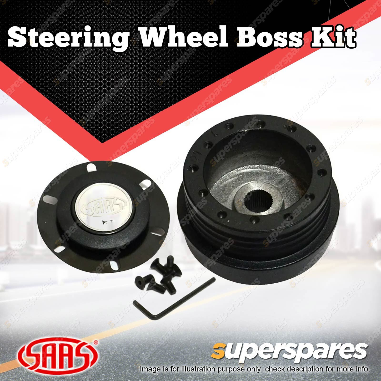 SAAS Flat Spoked Boss Kit for Ford Fairlane ZK/FD ZL/FE Falcon XE Fairmont
