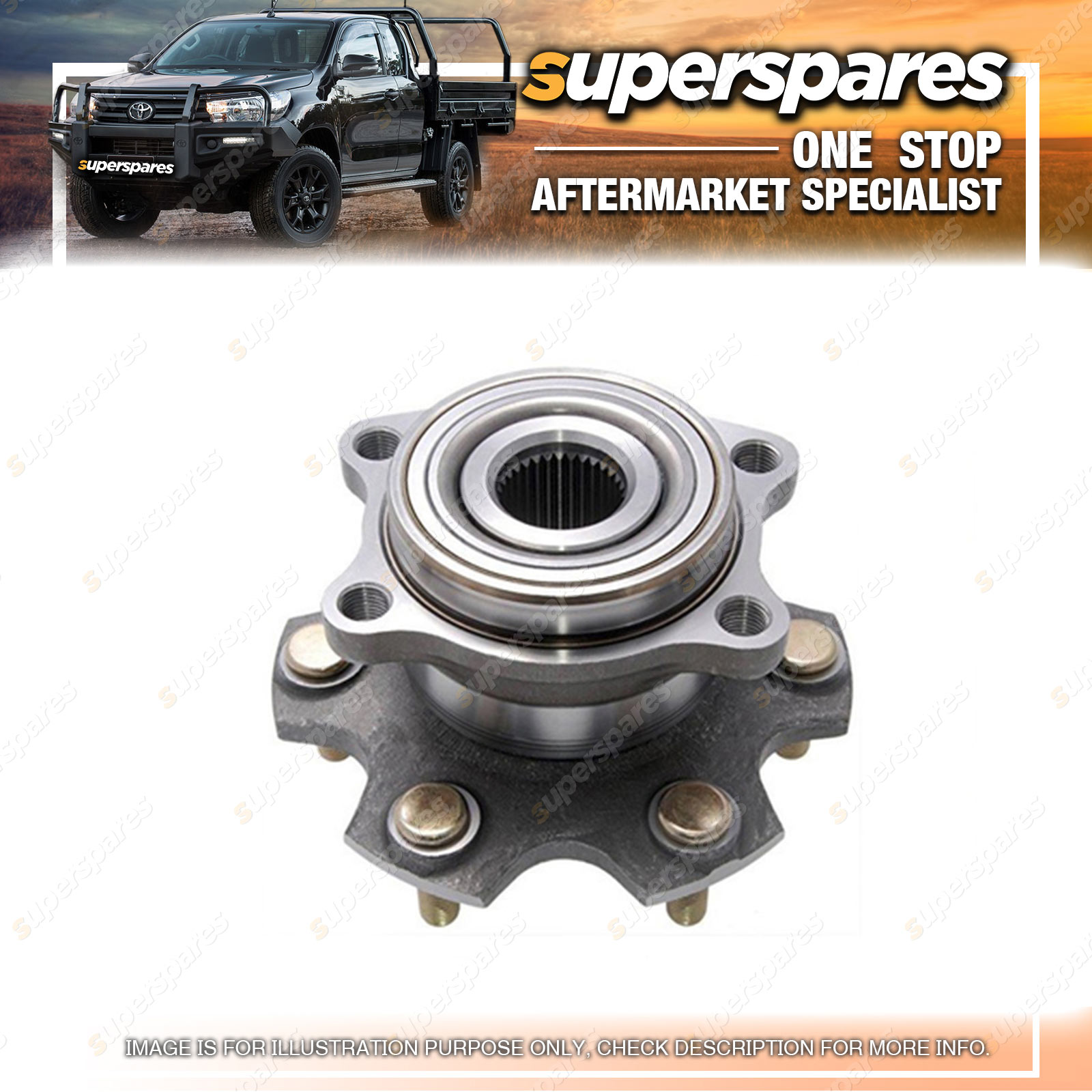 Superspares Rear Wheel Hub Bearing for Mitsubishi Pajero NS NT NW NX ...