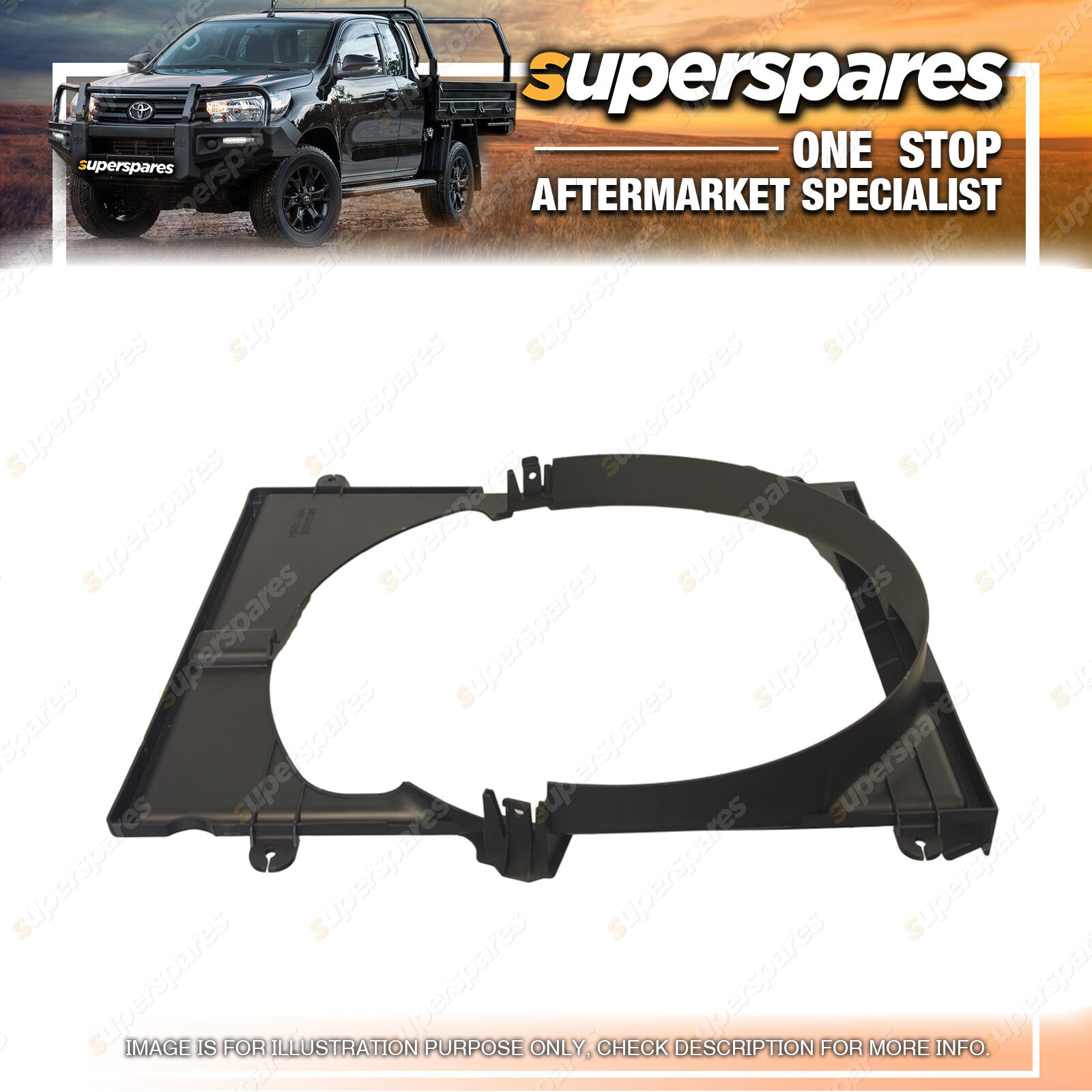 Radiator Fan Shroud for Mitsubishi Triton ML MN 3.2L Diesel 07/2006-12/ ...
