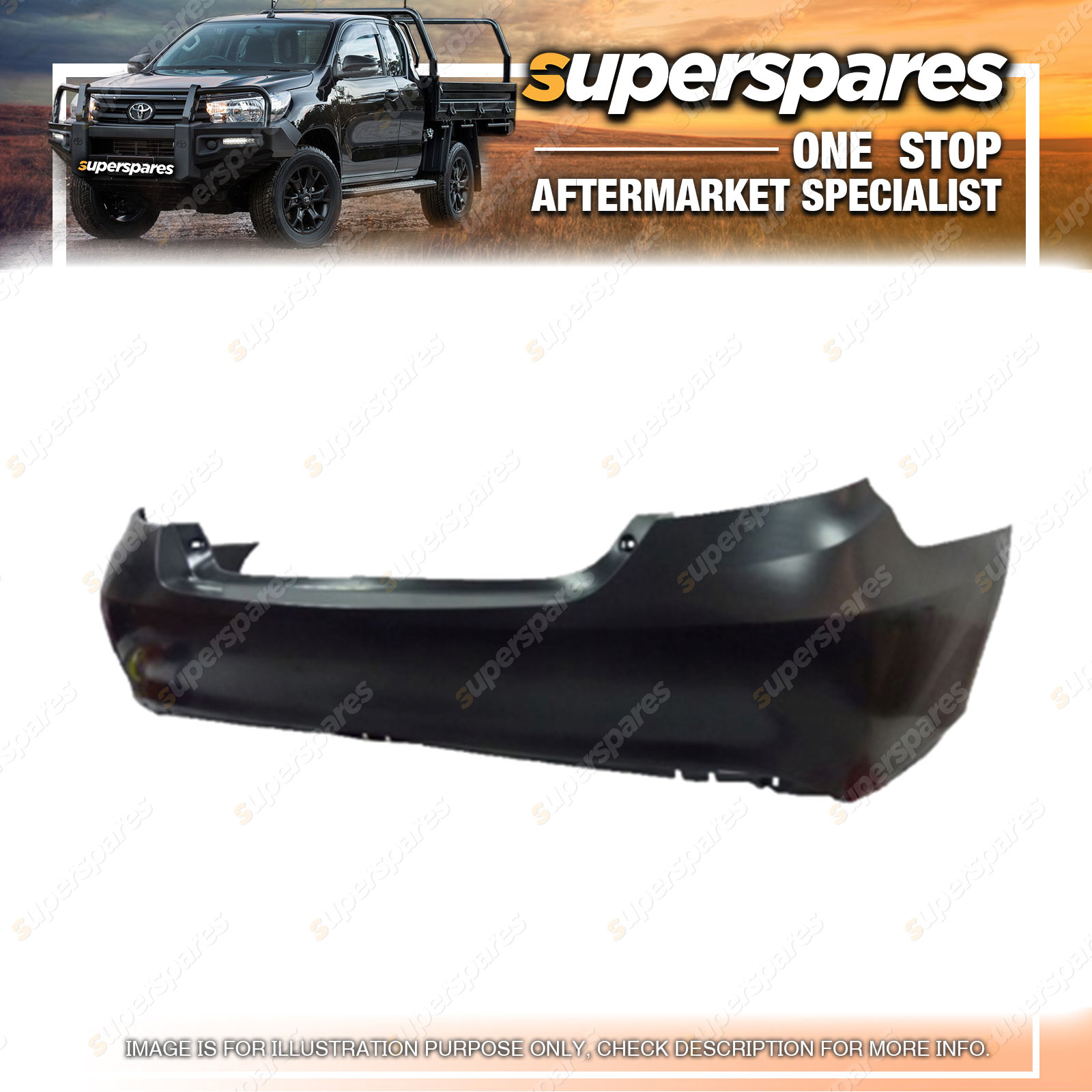 Rear Bar Cover for Toyota Camry ASV50 01/2015 - 08/2017 Without Sensor ...