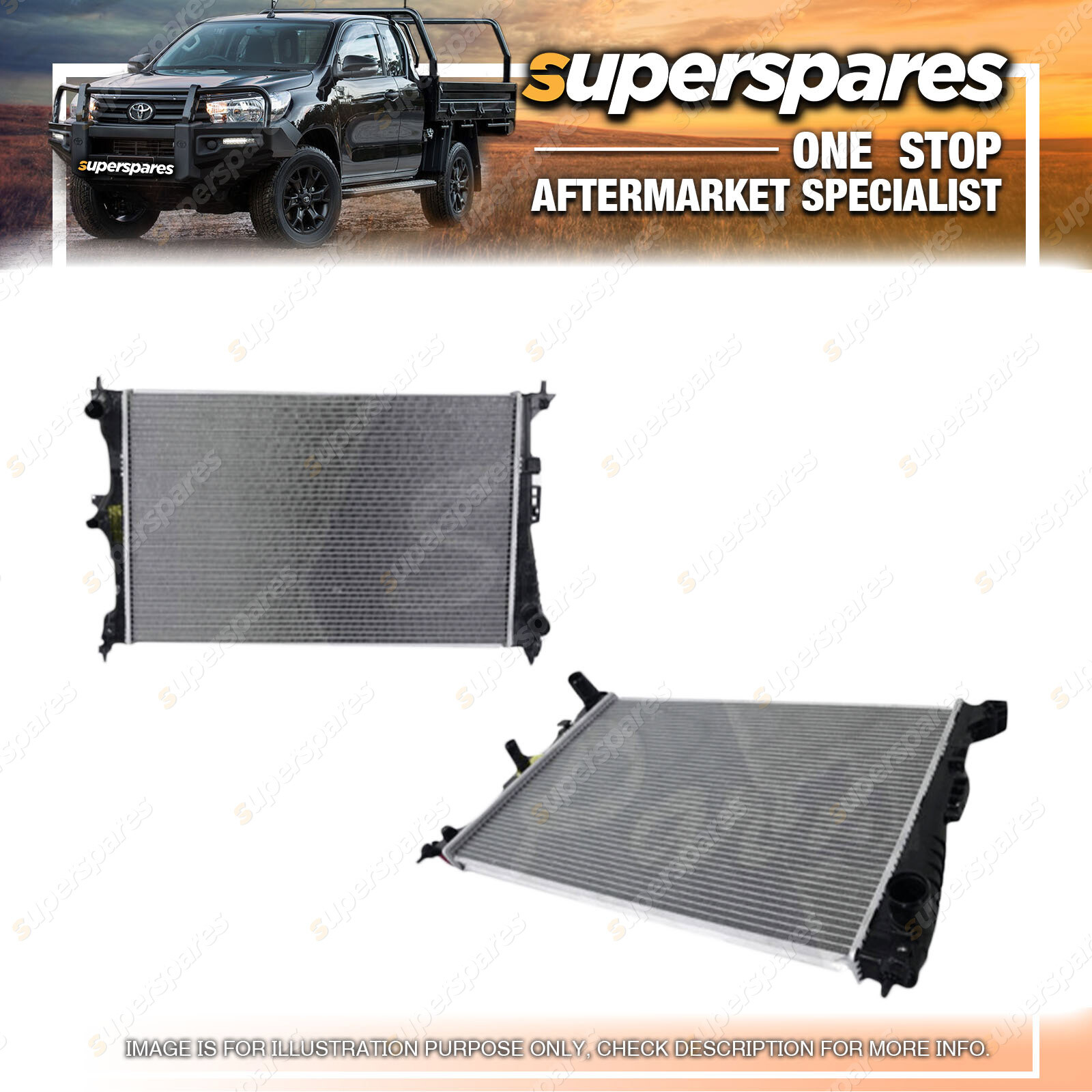 Radiator for Ford Territory SZ No Oil Cooler Can Use External Oil ...
